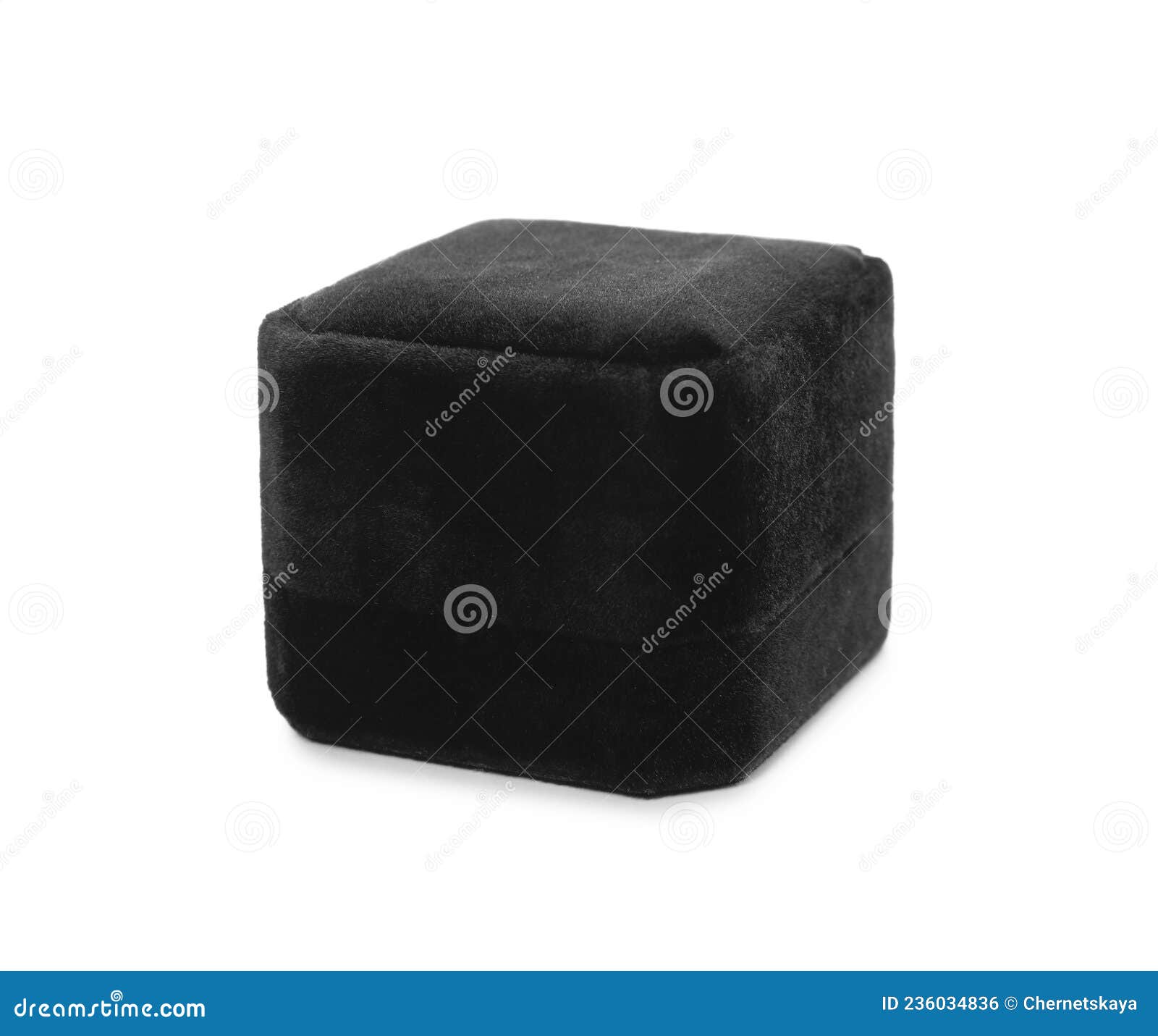 Closed Black Ring Box Isolated on White Stock Photo - Image of object ...
