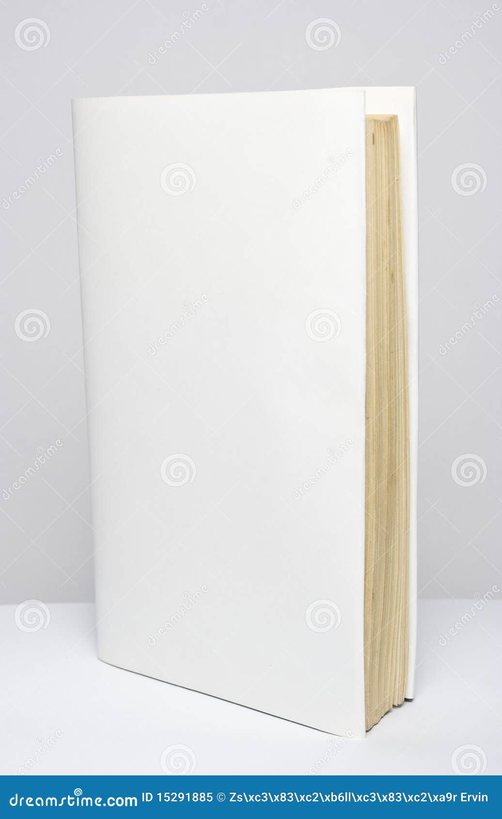 Closed blank book stock image. Image of advertising, isolated - 15291885