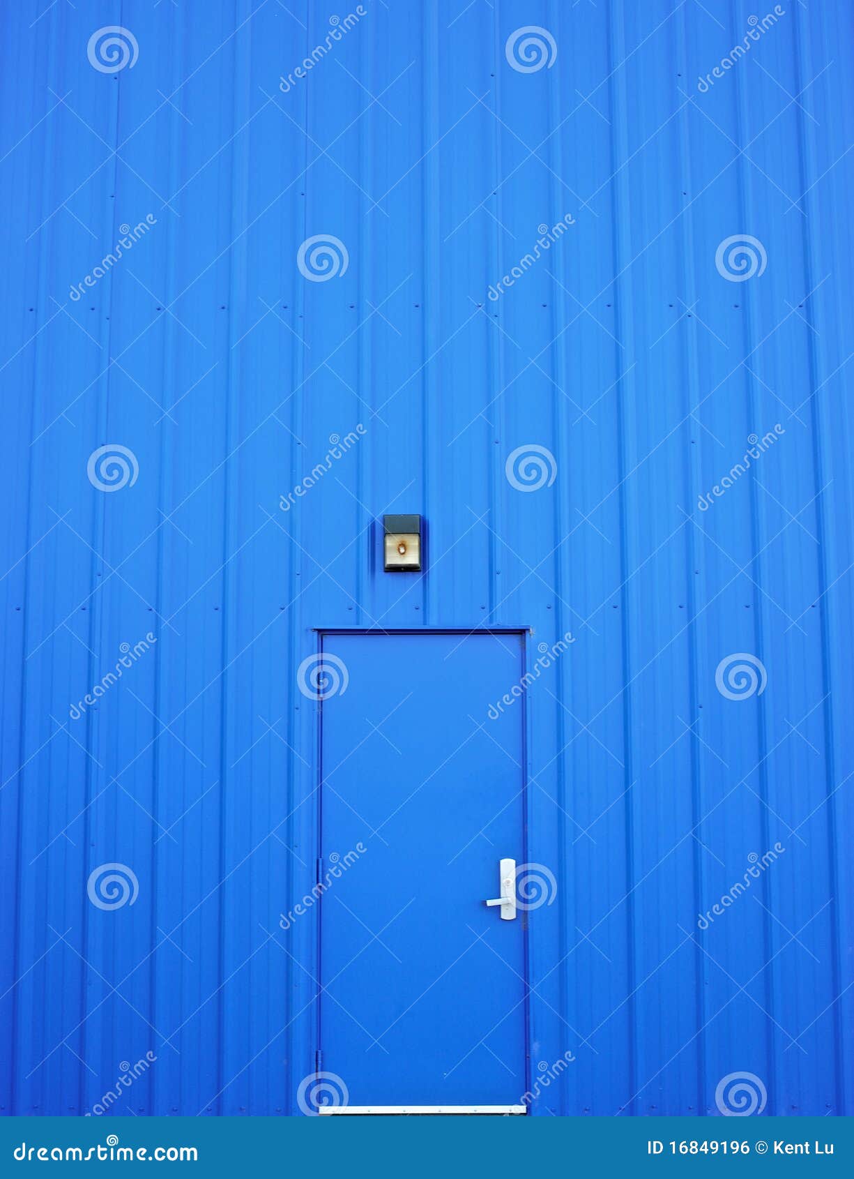 Closed blue door stock photo. Image of architecture, wall - 16849196