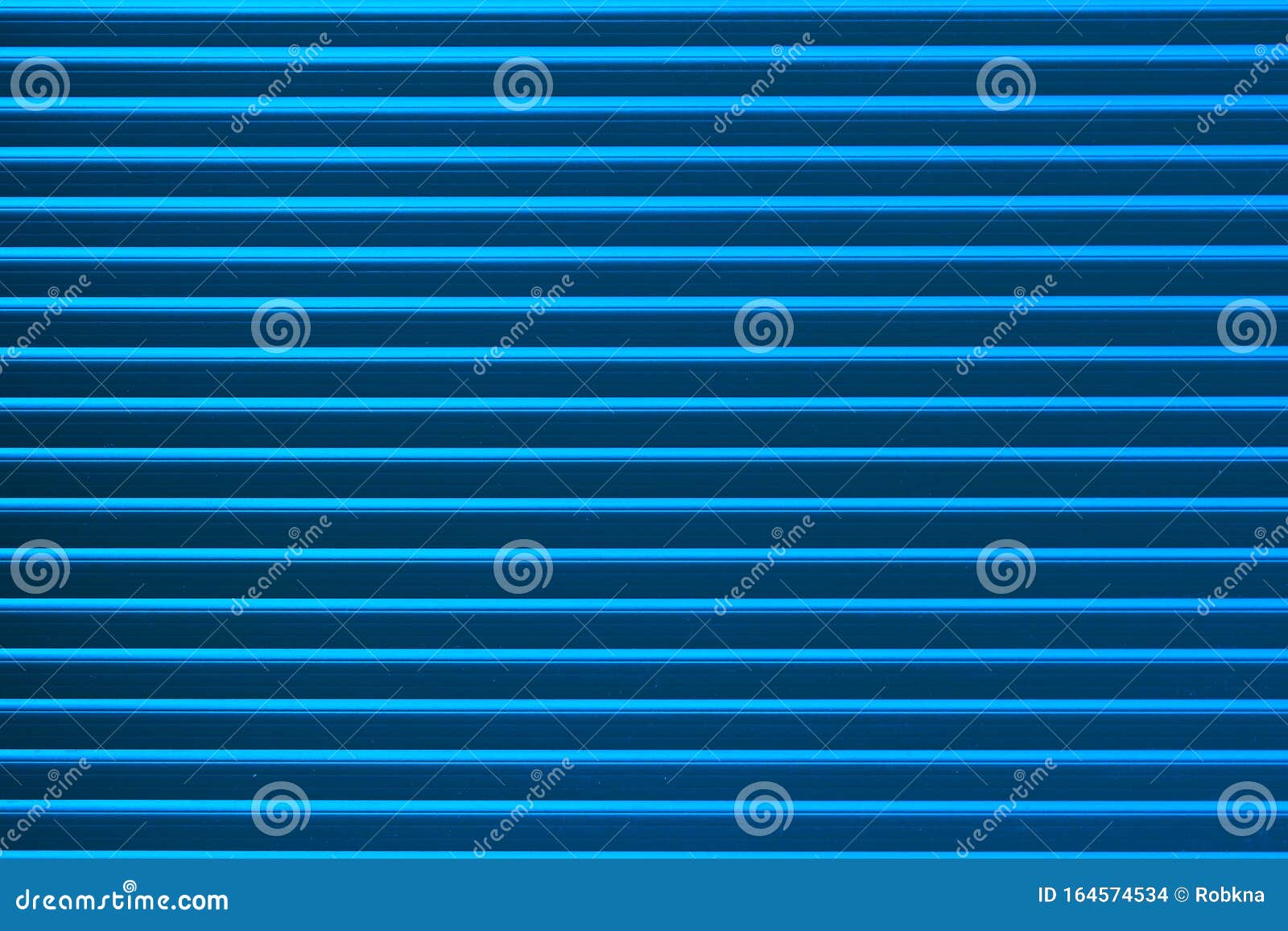 Closed Blue Roller Shutter for Background Stock Photo - Image of ...