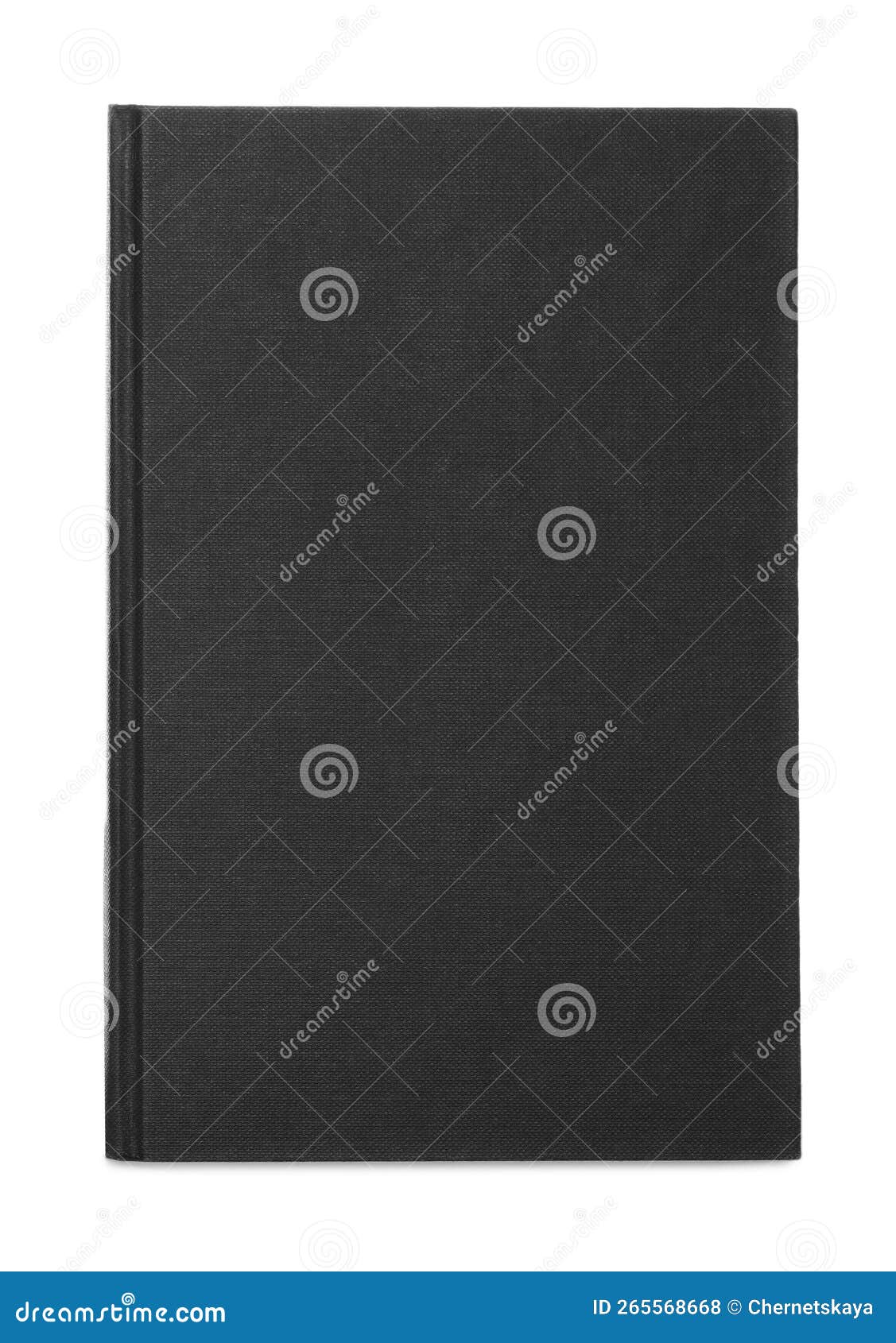 Closed Book with Black Hard Cover Isolated on White Stock Photo - Image ...