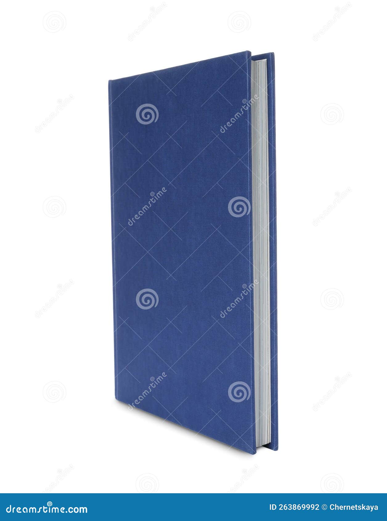 Closed Book with Blue Hard Cover Isolated on White Stock Photo - Image ...