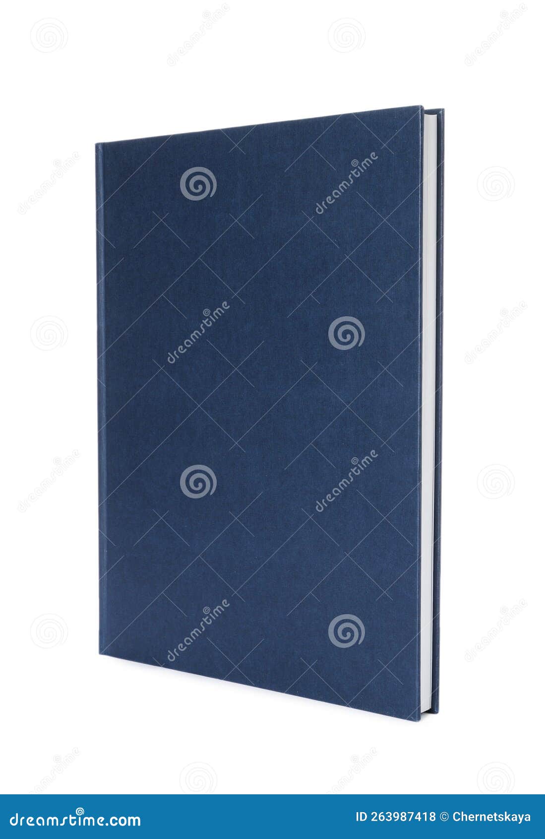 Closed Book with Blue Hard Cover Isolated on White Stock Photo - Image ...