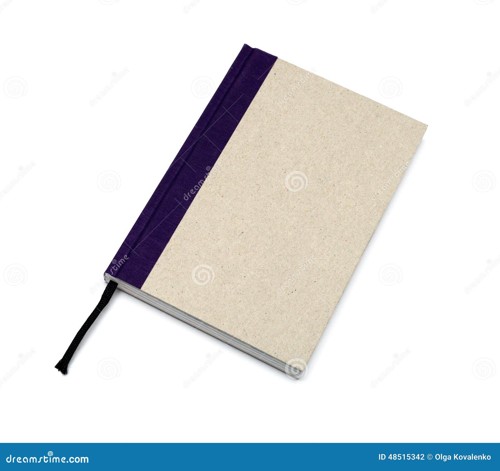 Closed book isolated stock photo. Image of blank, office - 48515342