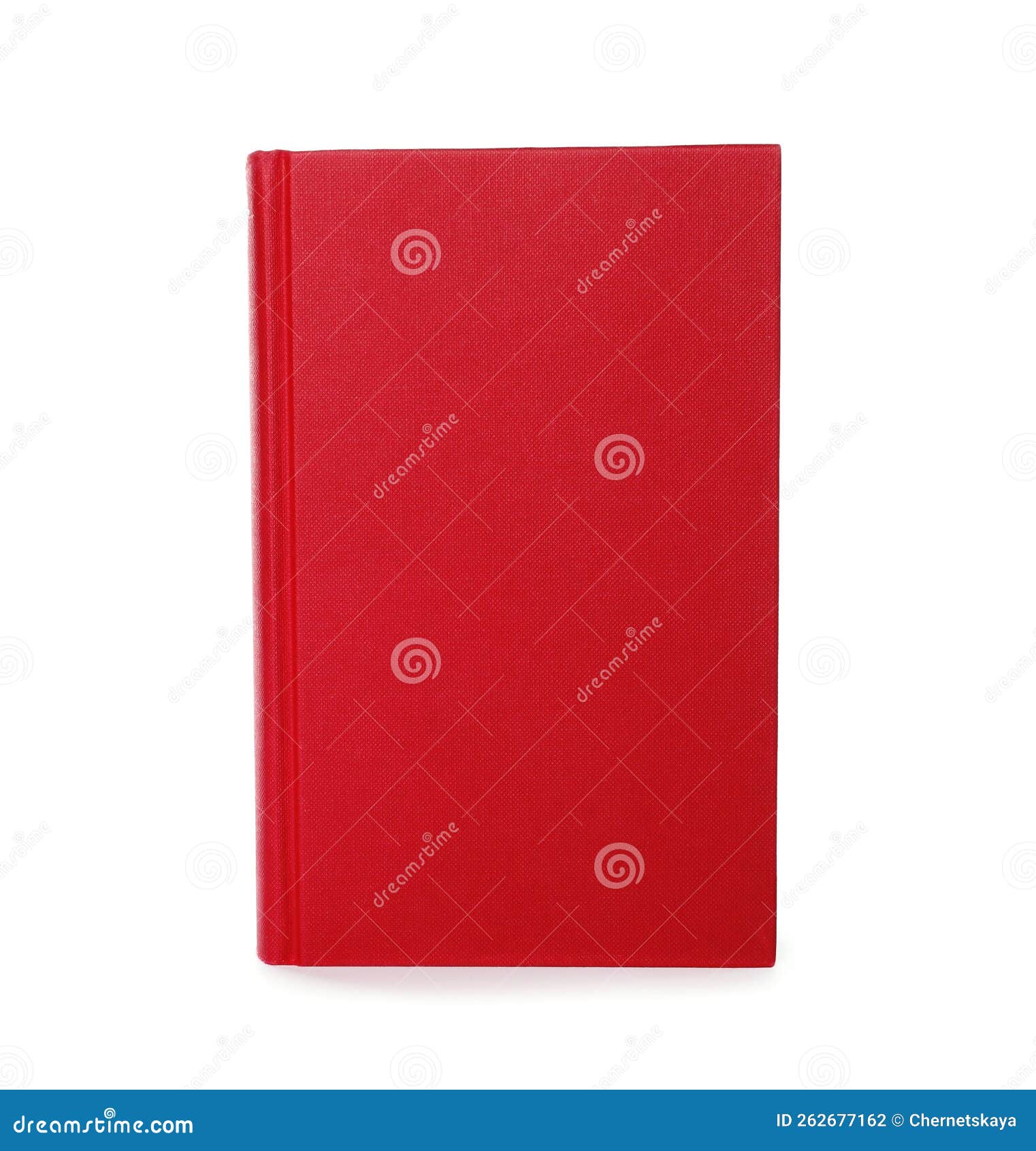 Closed Book with Red Hard Cover Isolated on White Stock Photo - Image ...