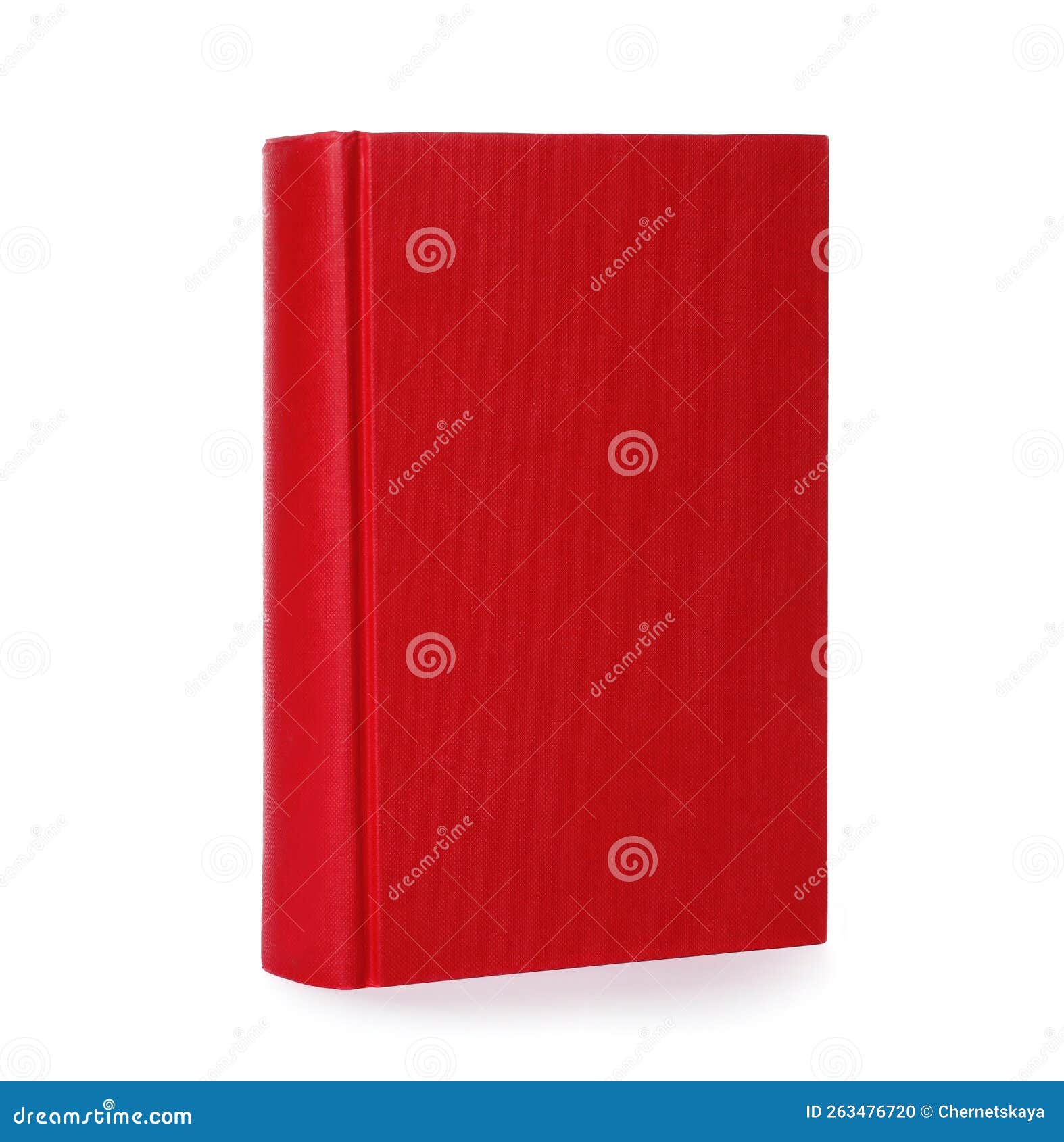 Closed Book with Red Hard Cover Isolated on White Stock Photo - Image ...