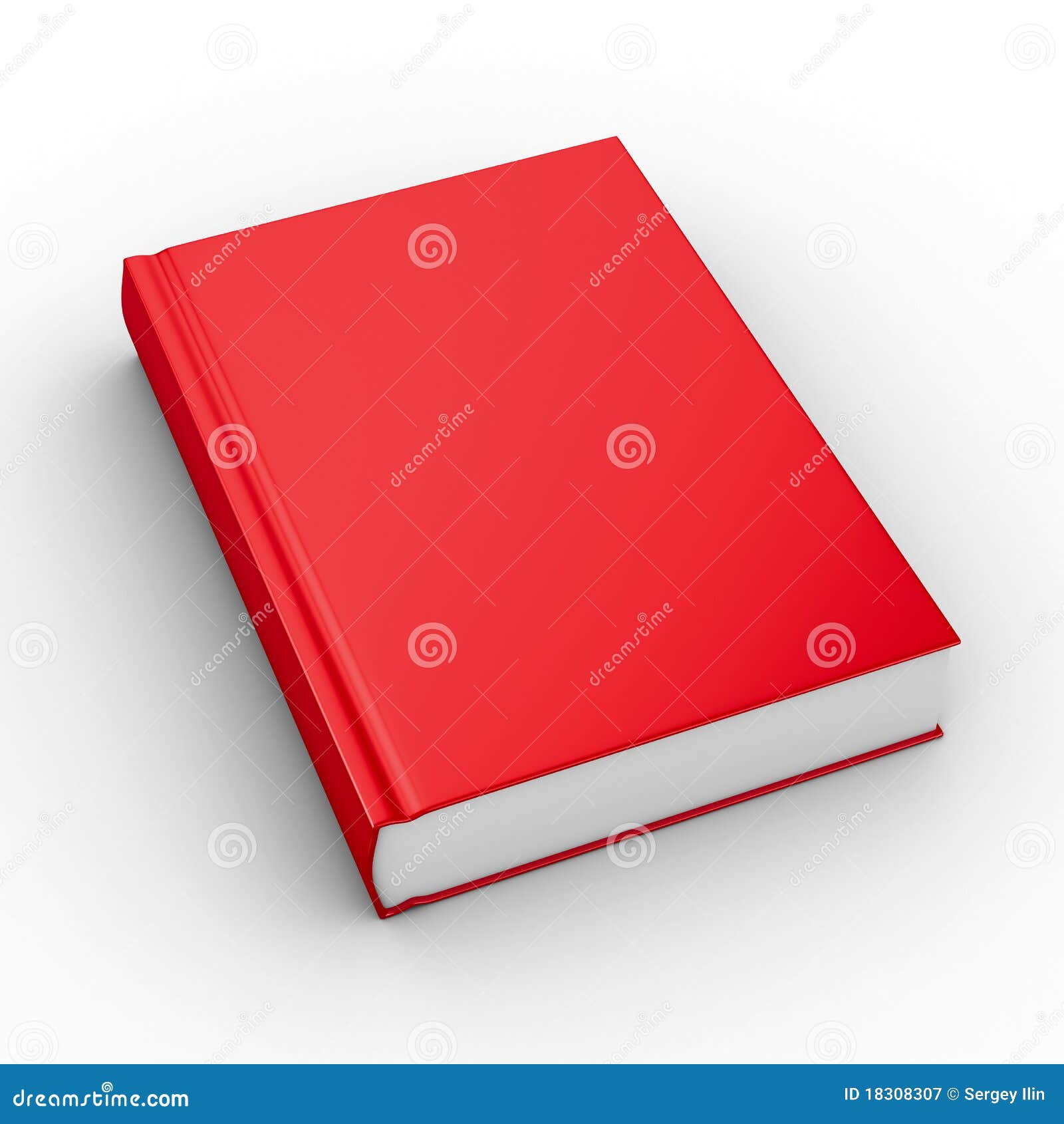 Closed Book on White Background Stock Illustration - Illustration of ...