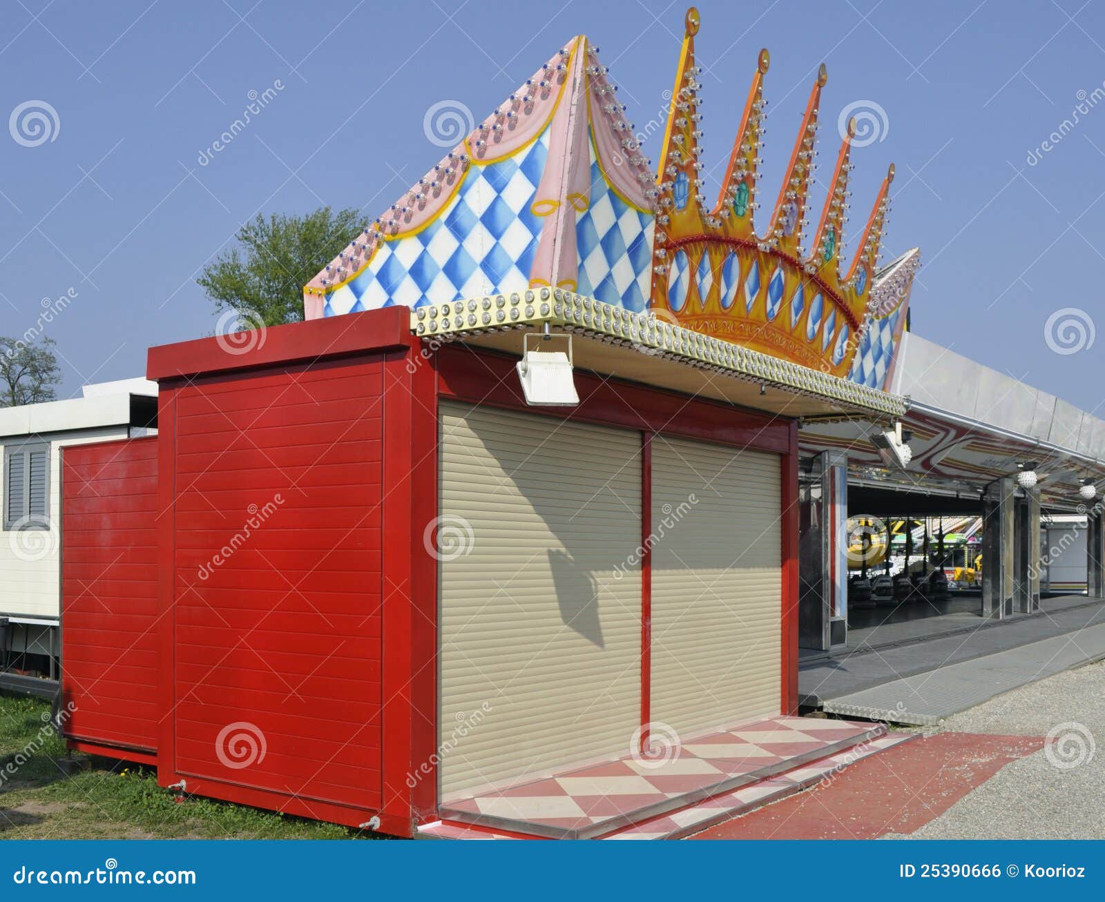 Closed Booth stock photo. Image of stand, abandoned, shuttered - 25390666