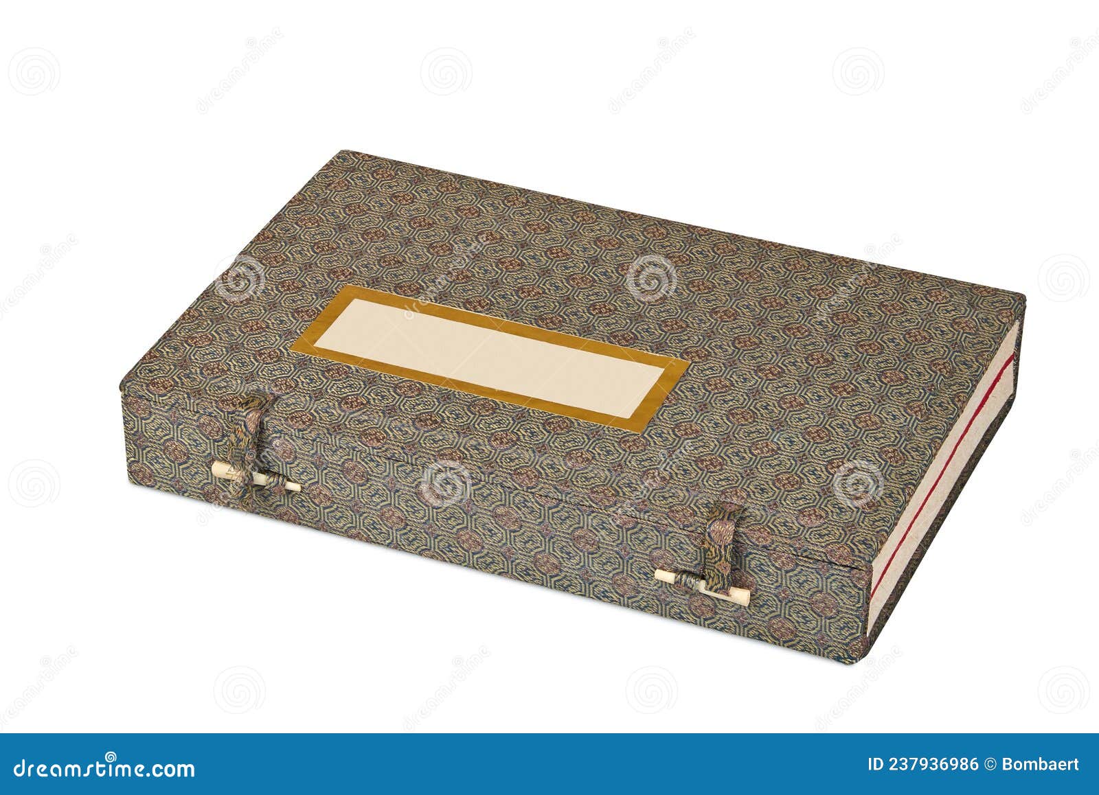 Closed Box of Chinese Stationary for Calligraphy Isolated on White ...