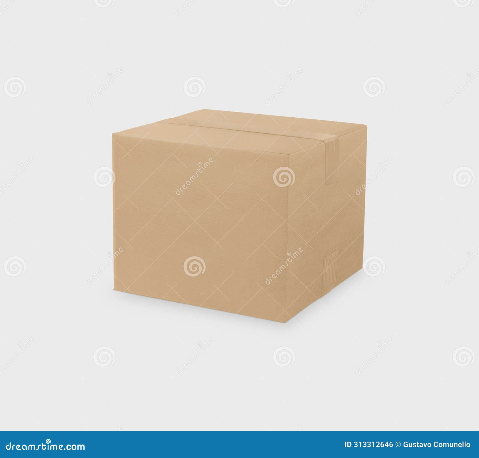 Closed box for delivery stock illustration. Illustration of unboxing ...