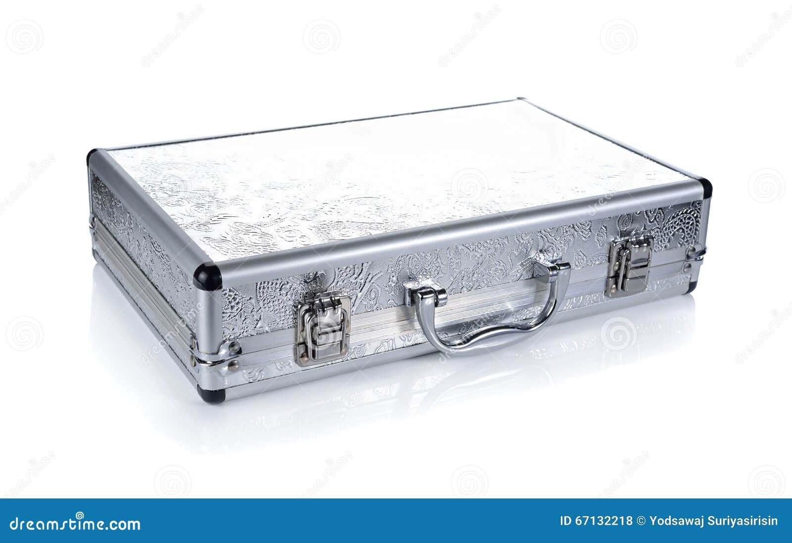 Closed briefcase on white stock photo. Image of travel - 67132218