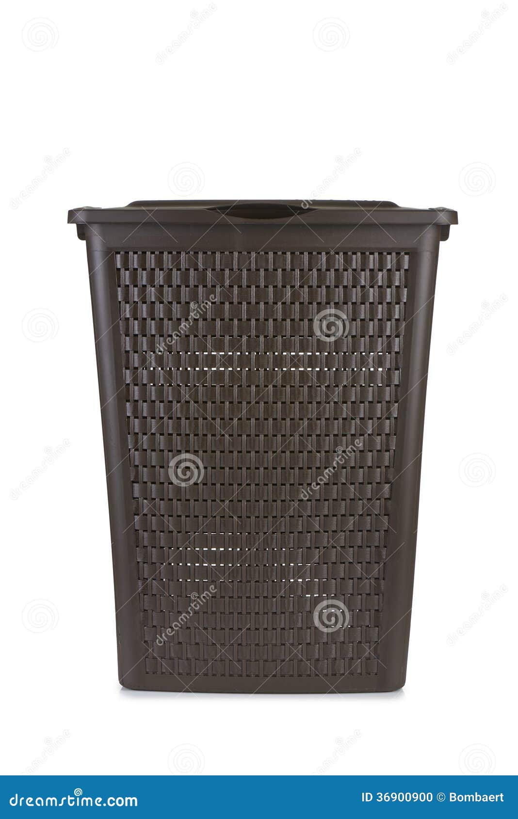 Closed Brown Basket from Front Stock Photo - Image of container ...