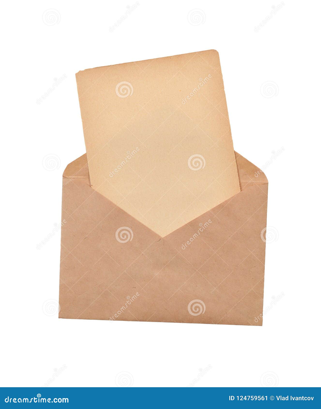 The Closed Brown Post Envelope Stock Image - Image of pattern, empty ...