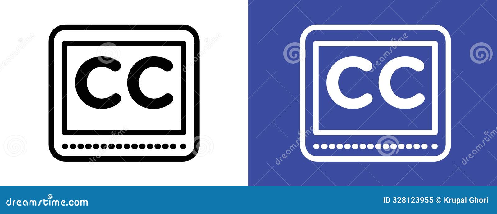 Closed Caption Icon Emphasizing Accessible Media for All Audiences ...