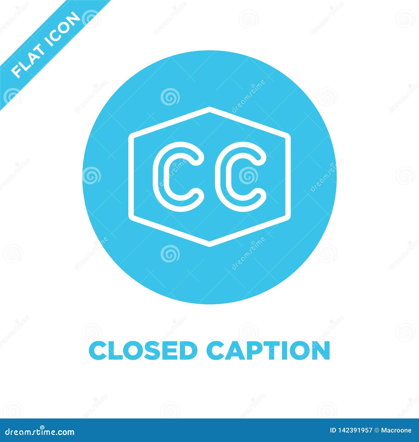 Closed Captioning Symbol Vector Illustration | CartoonDealer.com #229211930