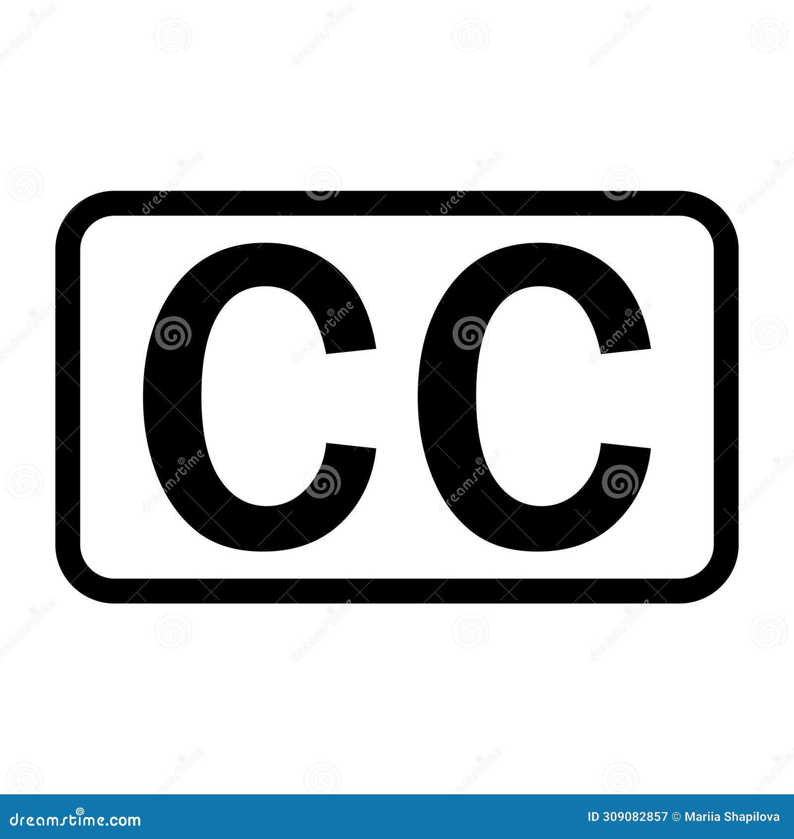 Closed Captioning Symbol Icon Royalty-Free Illustration | CartoonDealer ...