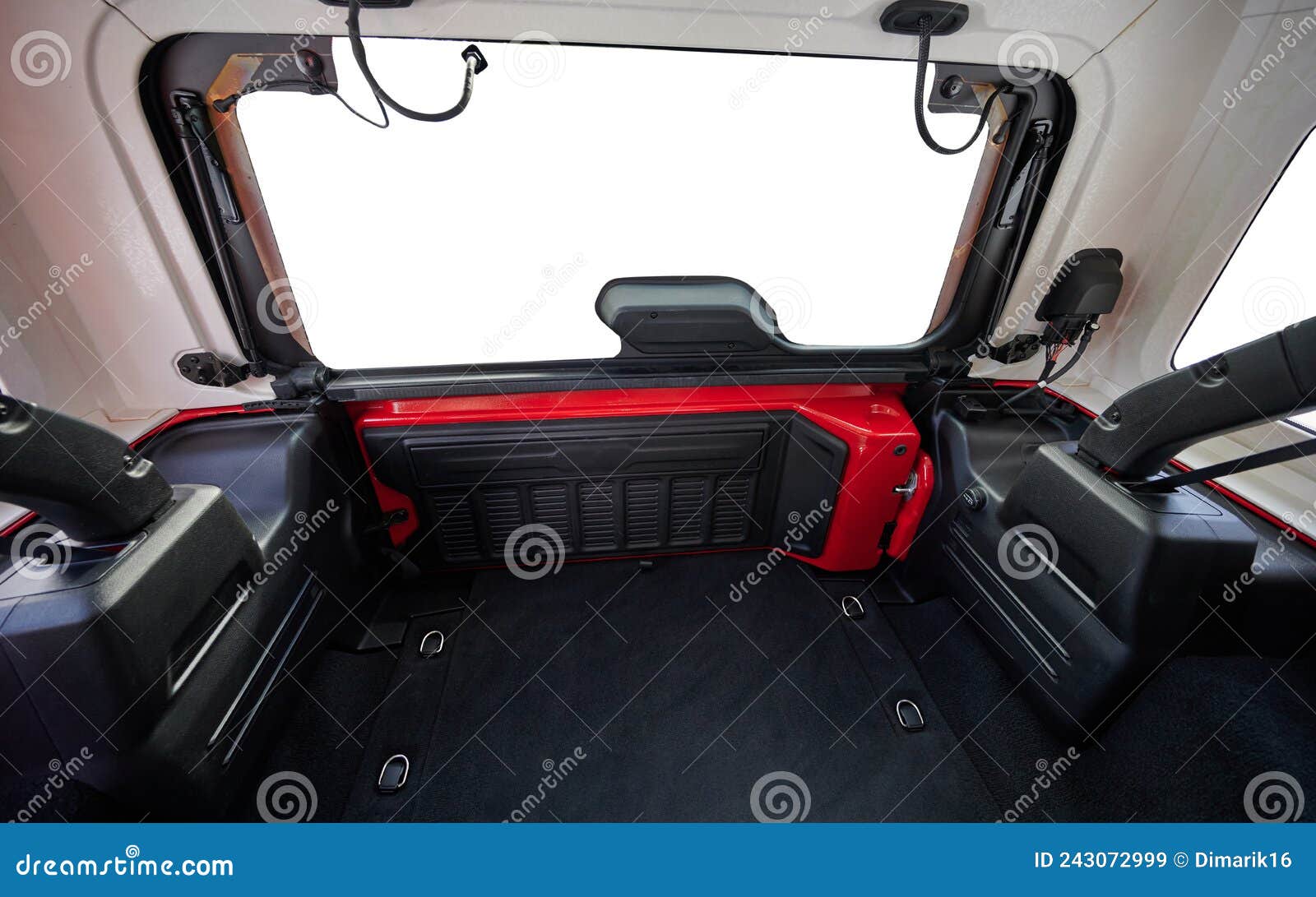 Closed car spacious trunk stock image. Image of metal - 243072999