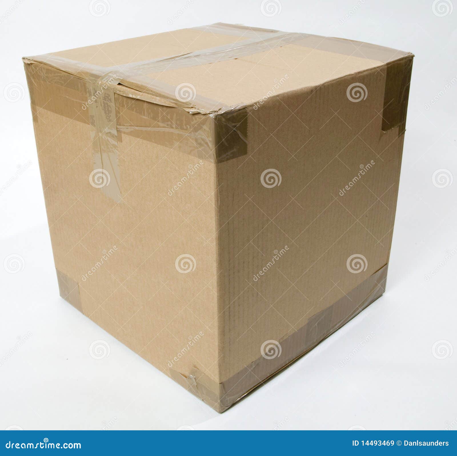 Closed Cardboard Box stock image. Image of container - 14493469