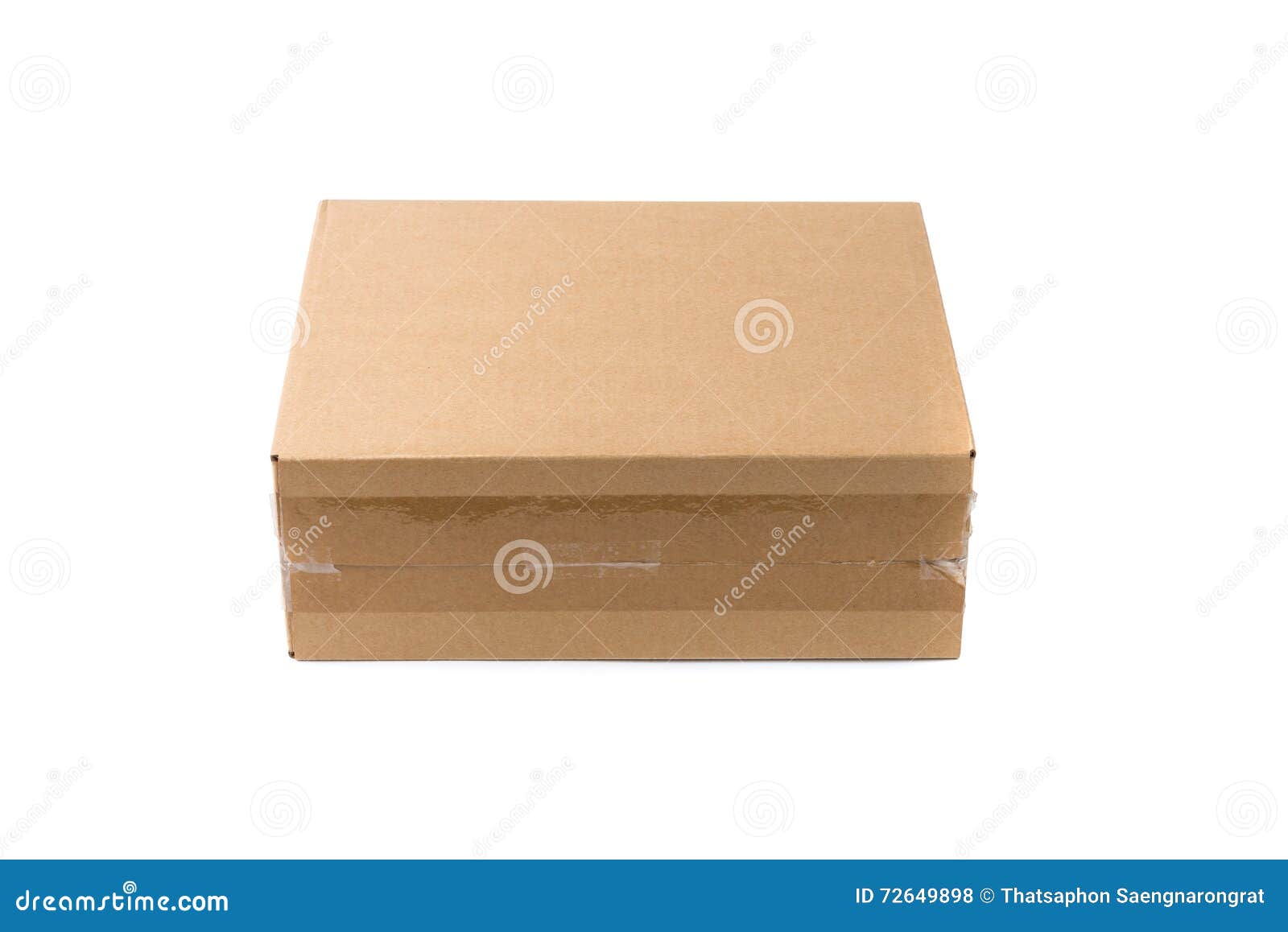 Closed Cardboard Box or Brown Paper Package Box Isolated with so Stock ...