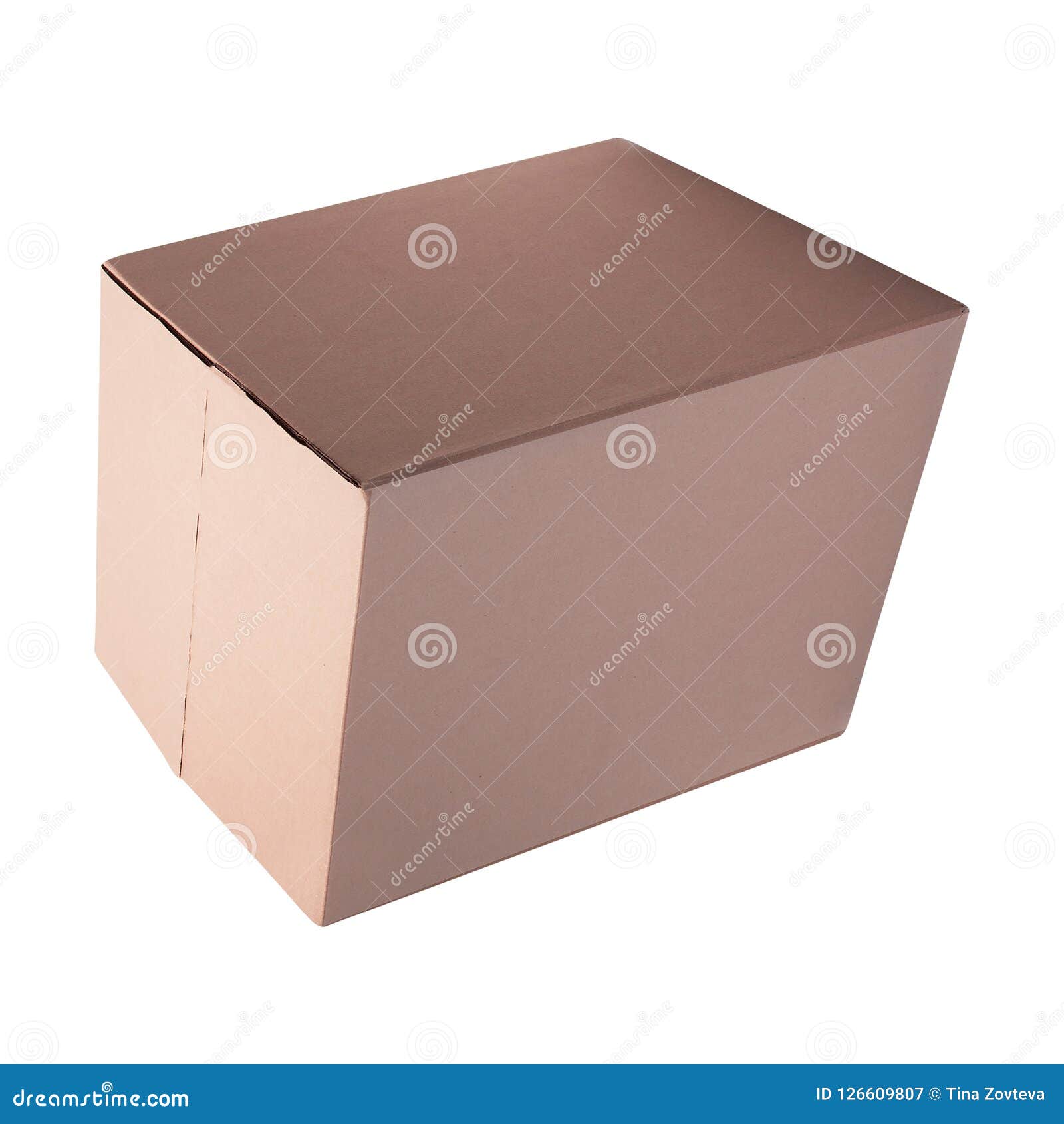Closed cardboard box stock image. Image of warehouse - 126609807
