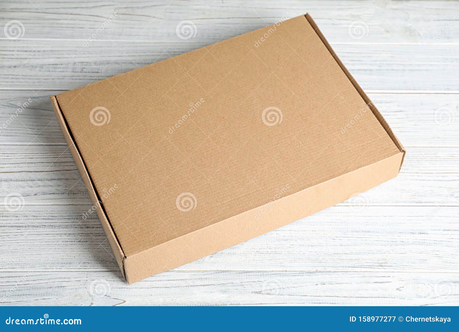 Closed cardboard box stock image. Image of board, packaging - 158977277