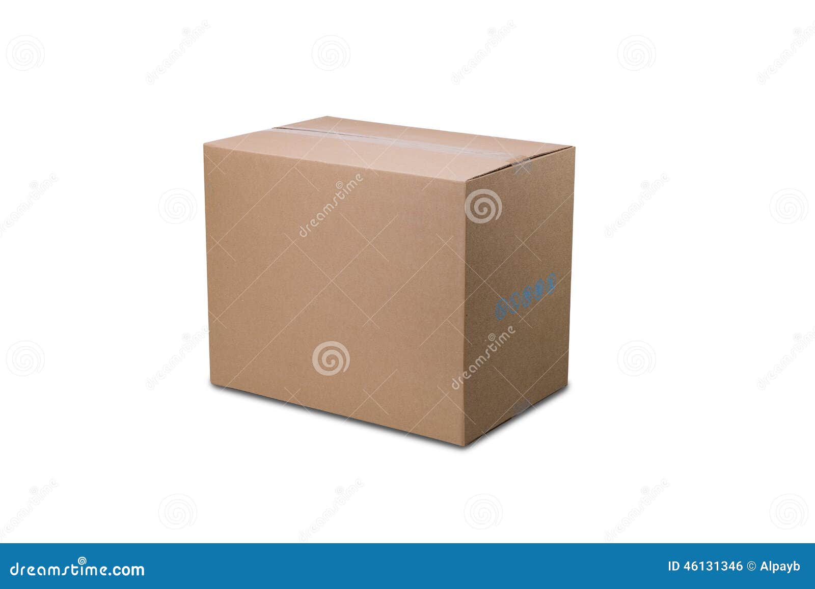 Closed Cardboard Box stock photo. Image of cardboard - 46131346