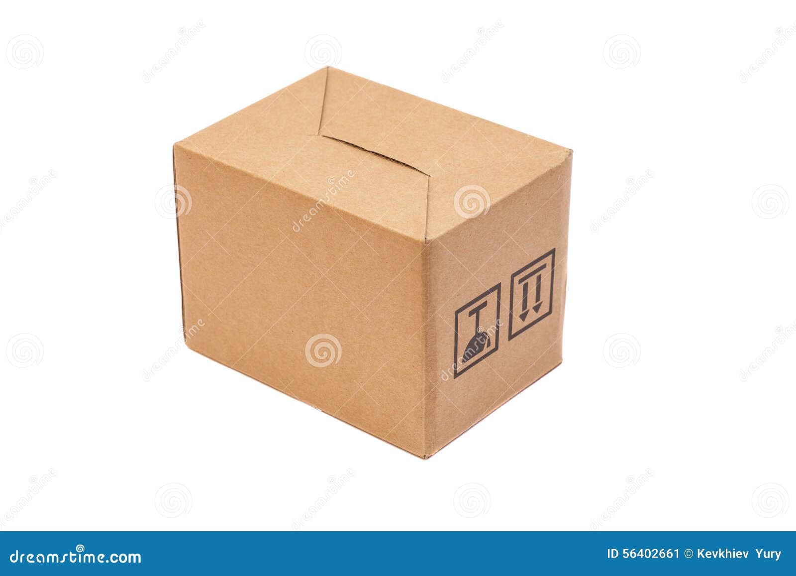Closed cardboard box stock image. Image of relocation - 56402661
