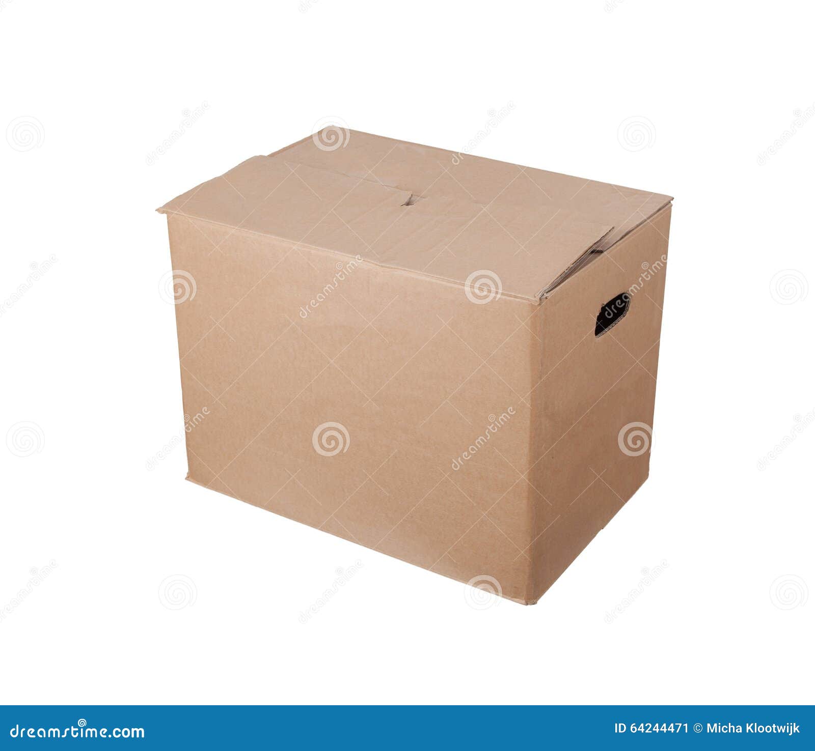 Closed Cardboard Box, Isolated Stock Image - Image of parcel, moving ...