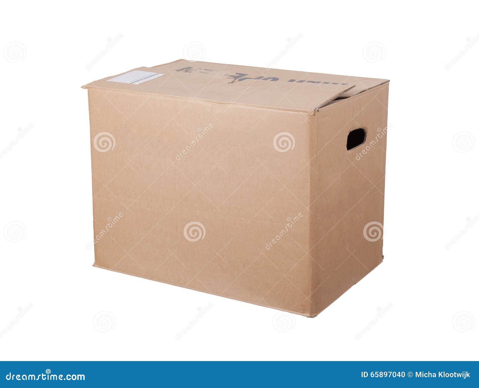 Closed Cardboard Box, Isolated Stock Photo - Image of distribution ...