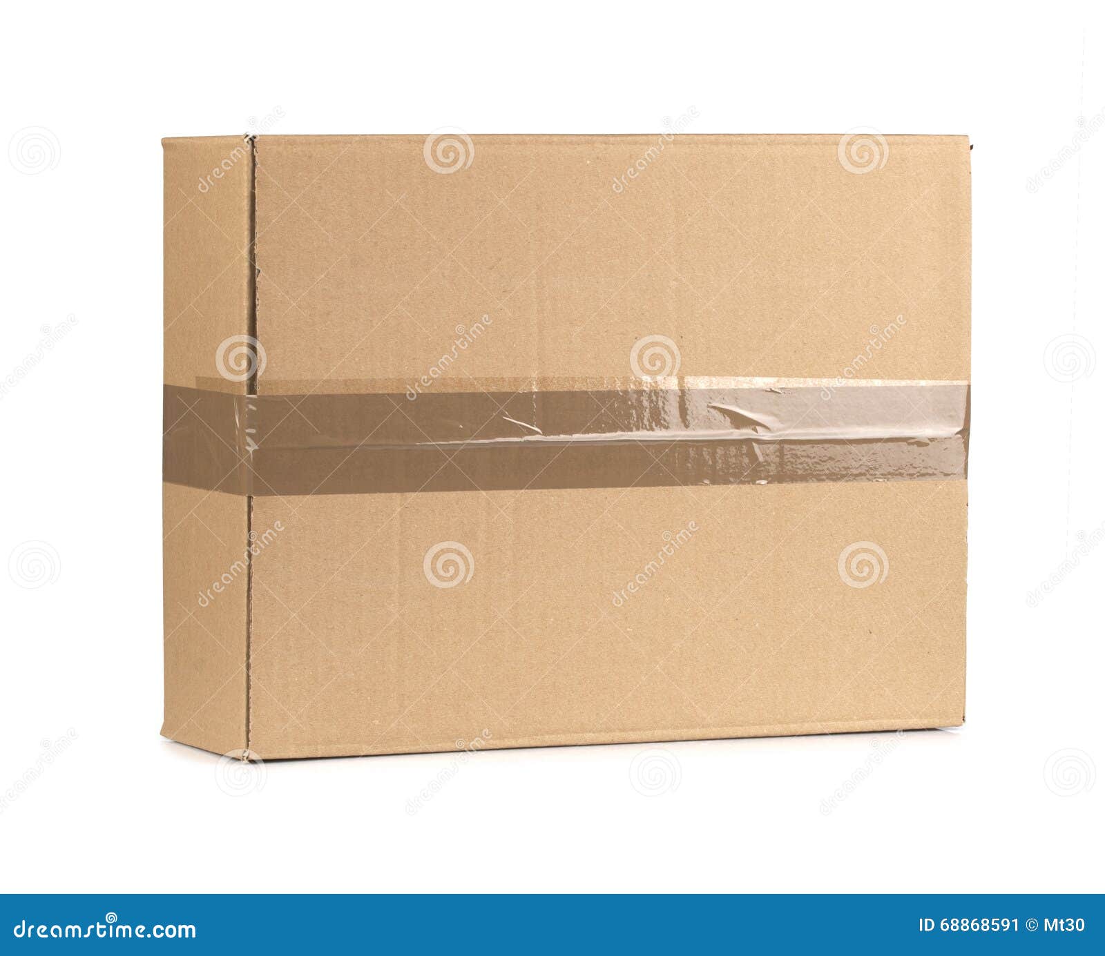 Closed cardboard box stock image. Image of background - 68868591