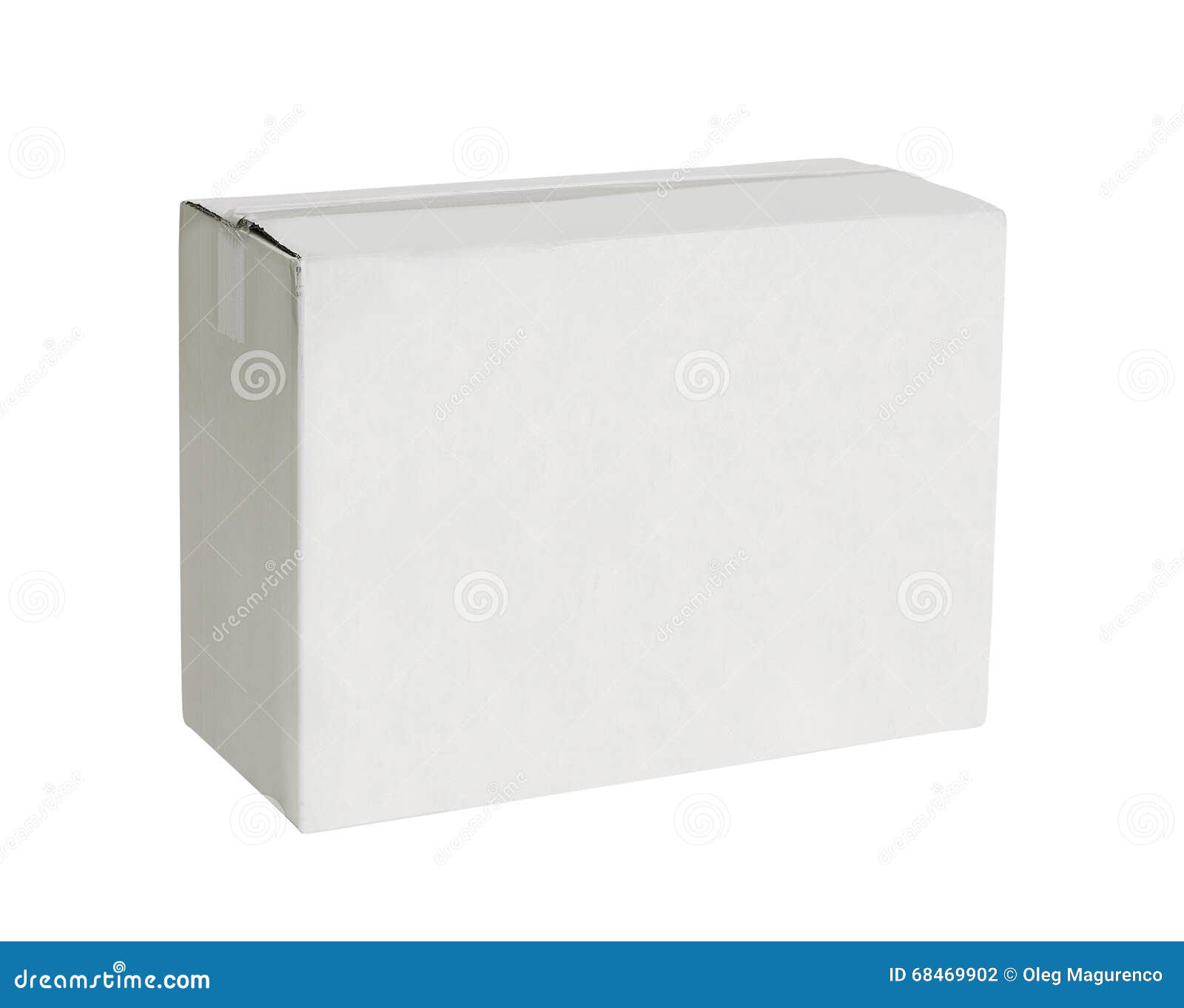 Closed Cardboard Box Taped Up Stock Photo - Image of corrugated, brown ...