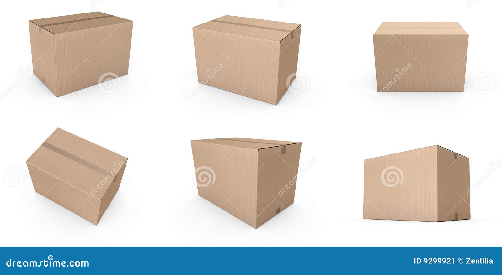 Closed cardboard boxes stock illustration. Illustration of card - 9299921