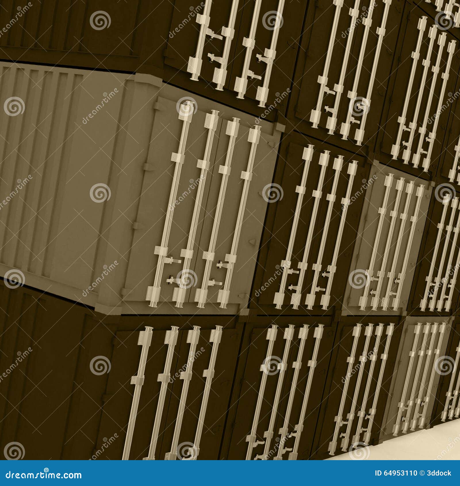 Closed cargo containers stock illustration. Illustration of line - 64953110
