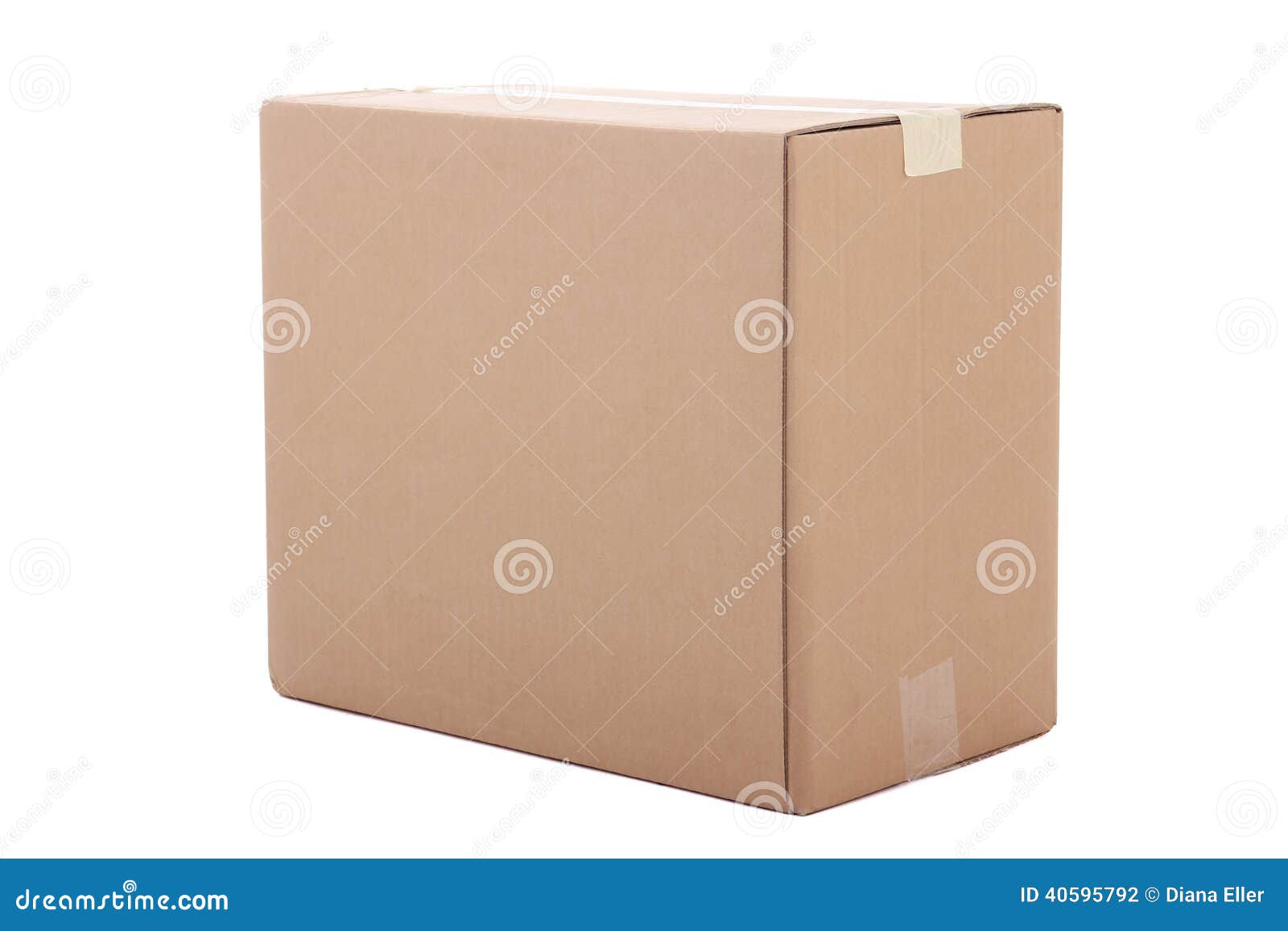 Closed Carton Box Isolated on White Stock Photo - Image of crate ...