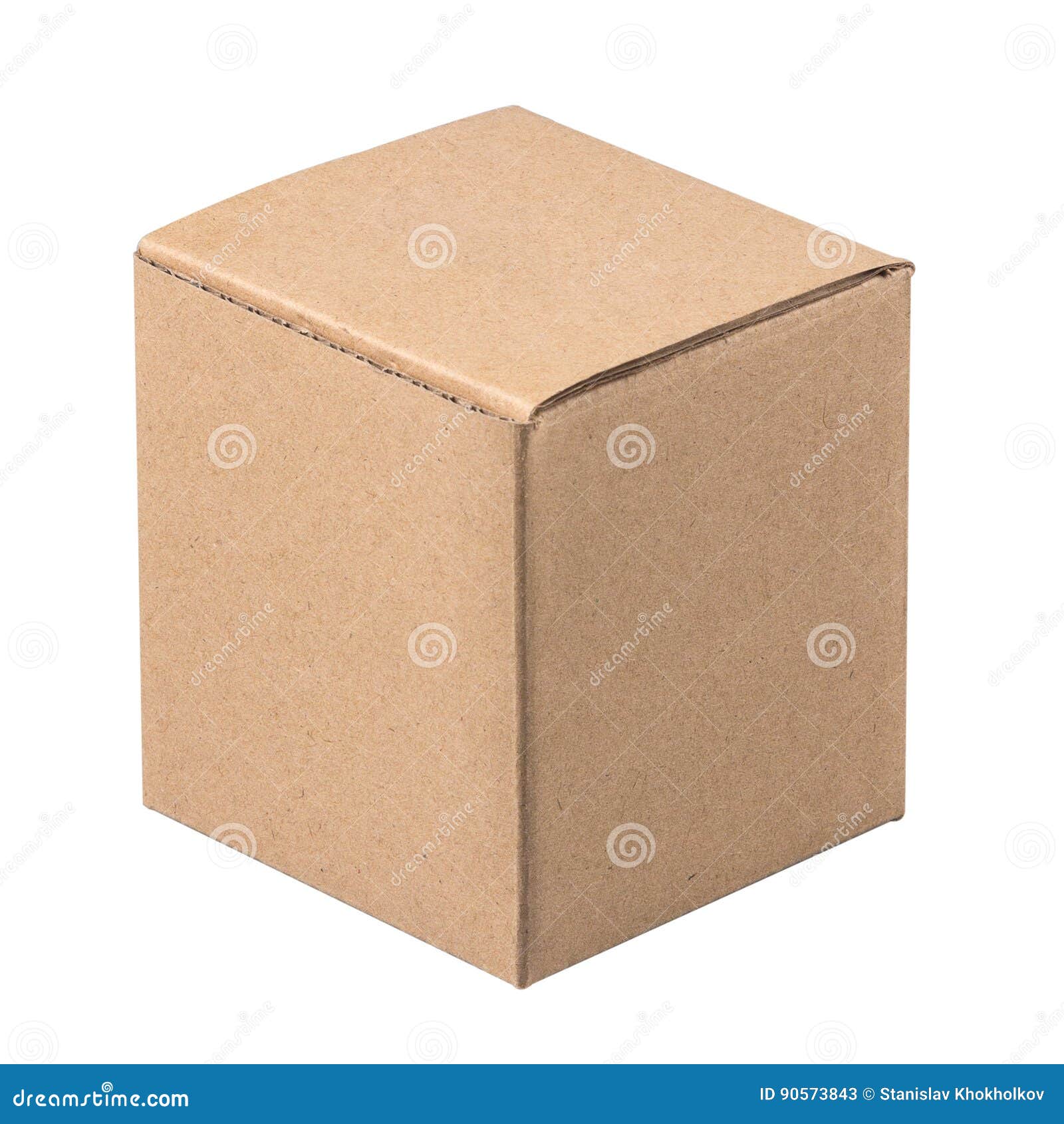 Closed Carton Box Isolated on White Stock Image - Image of distribution ...