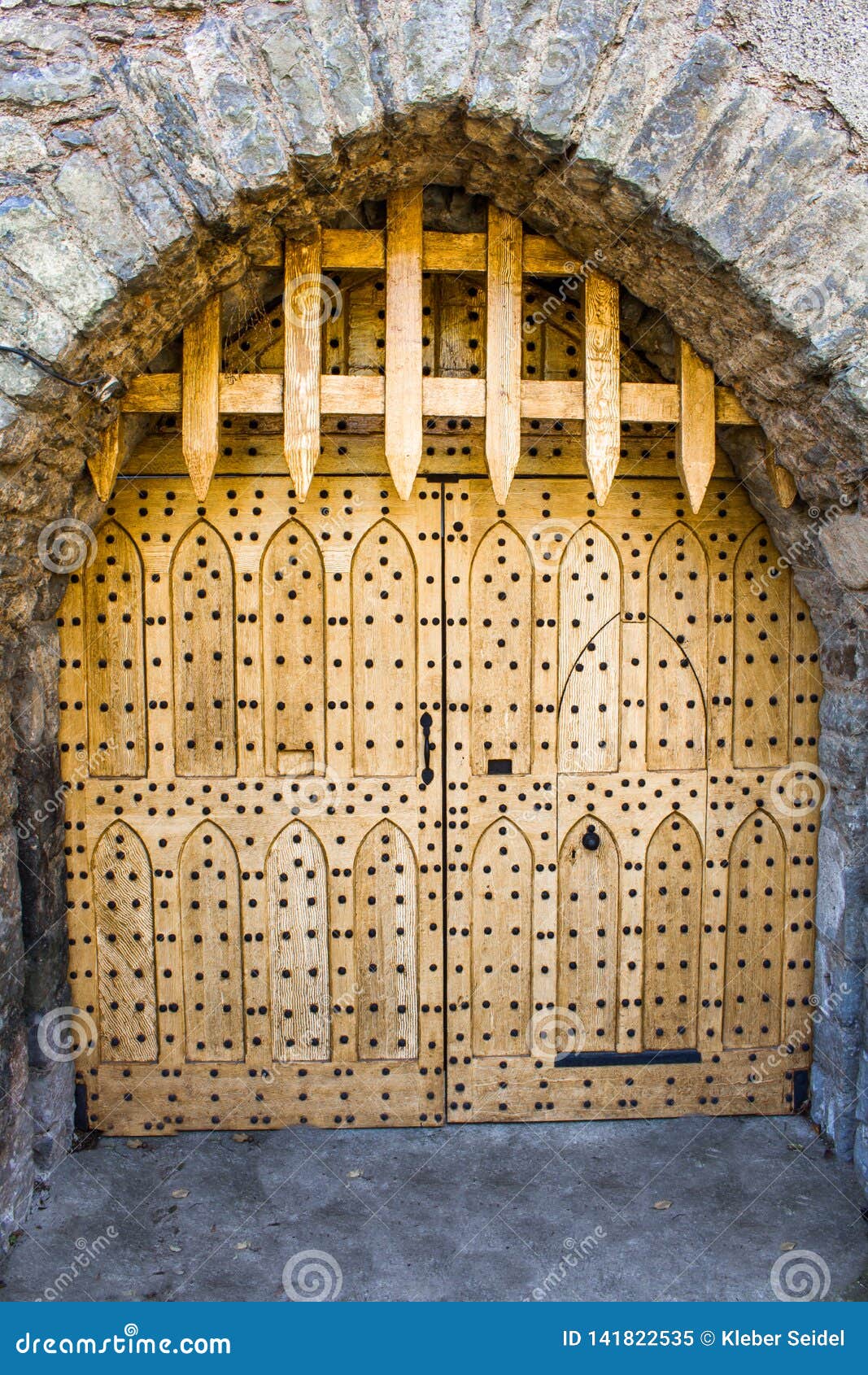 Wood Gate Closed in Malahide Castle, Ireland, Europe Stock Image ... Wood Gate Closed in Malahide Castle, Ireland, Europe Stock Image ...