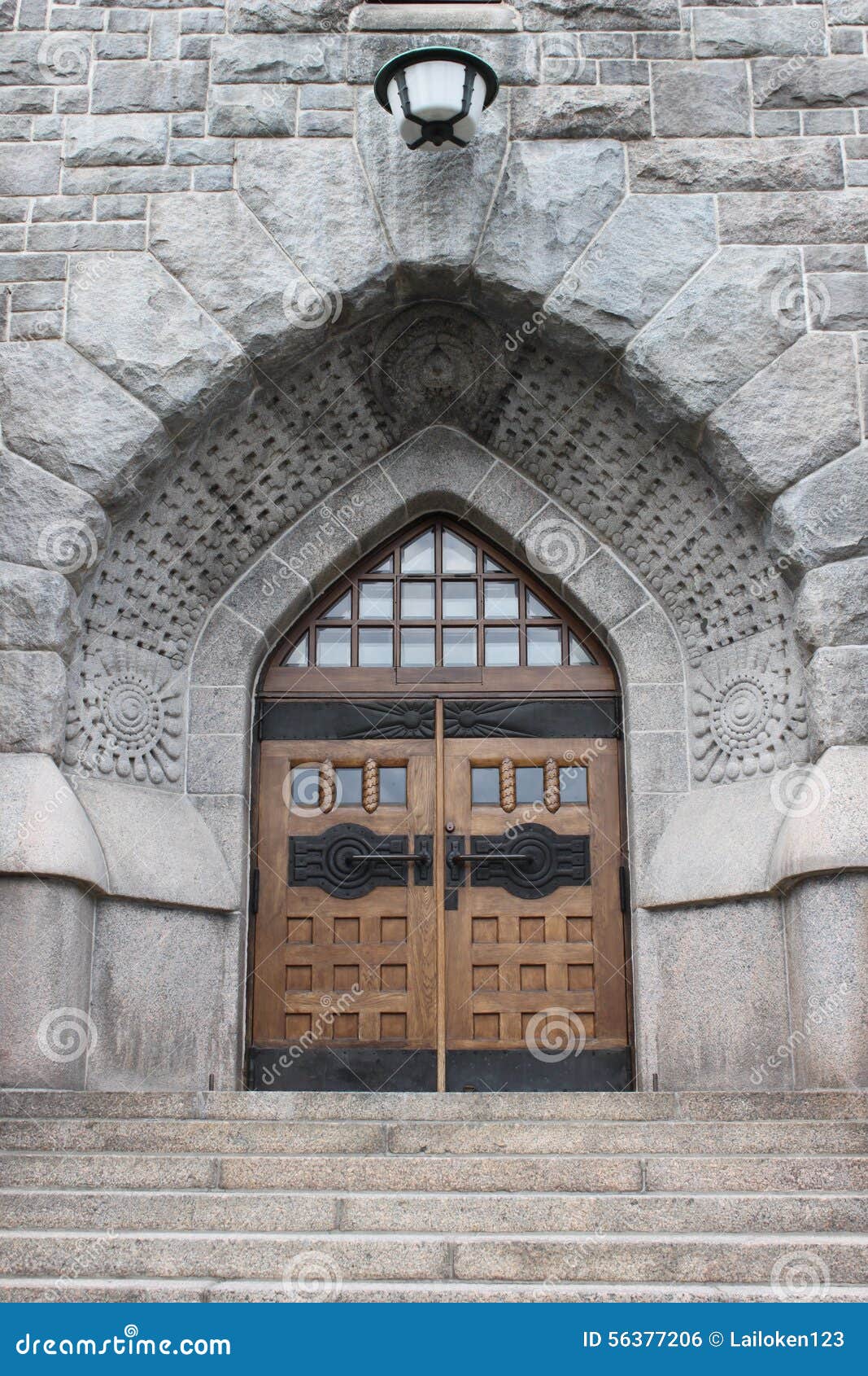 Closed Church Doors stock photo. Image of front, design - 56377206
