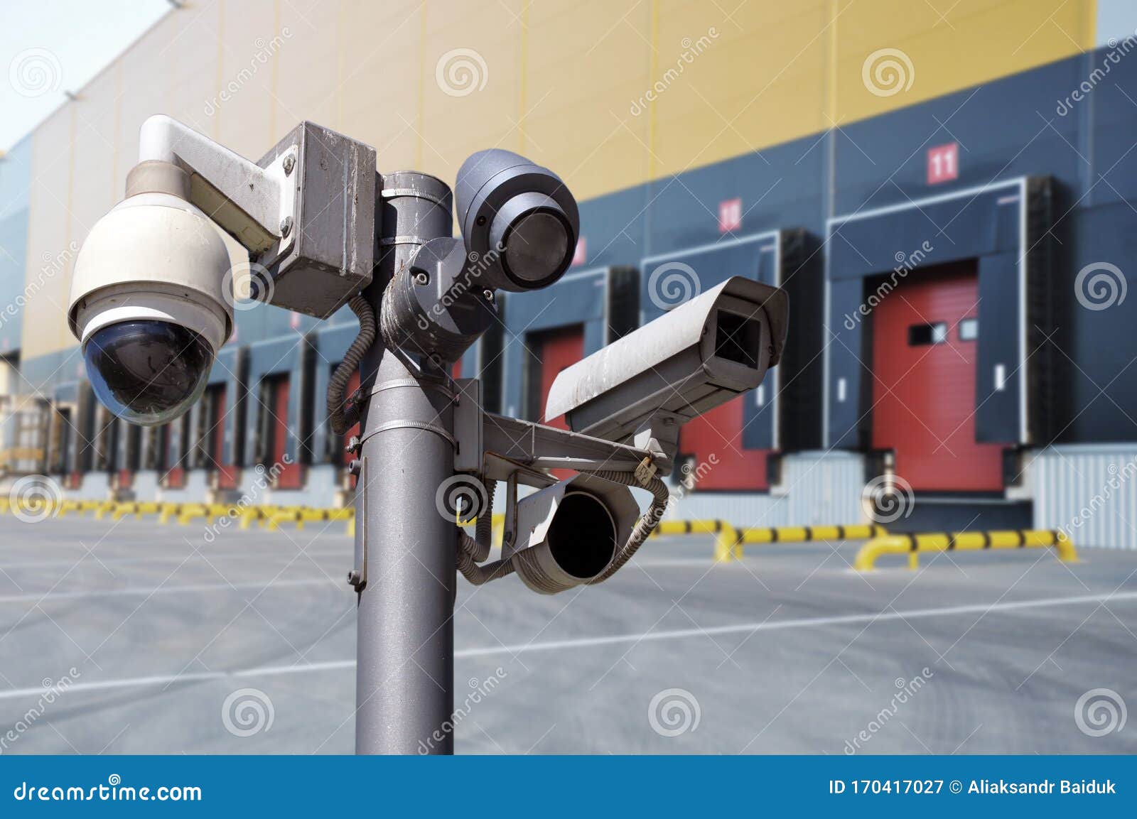 Closed Circuit Camera Multi-angle CCTV System Against the Background of ...