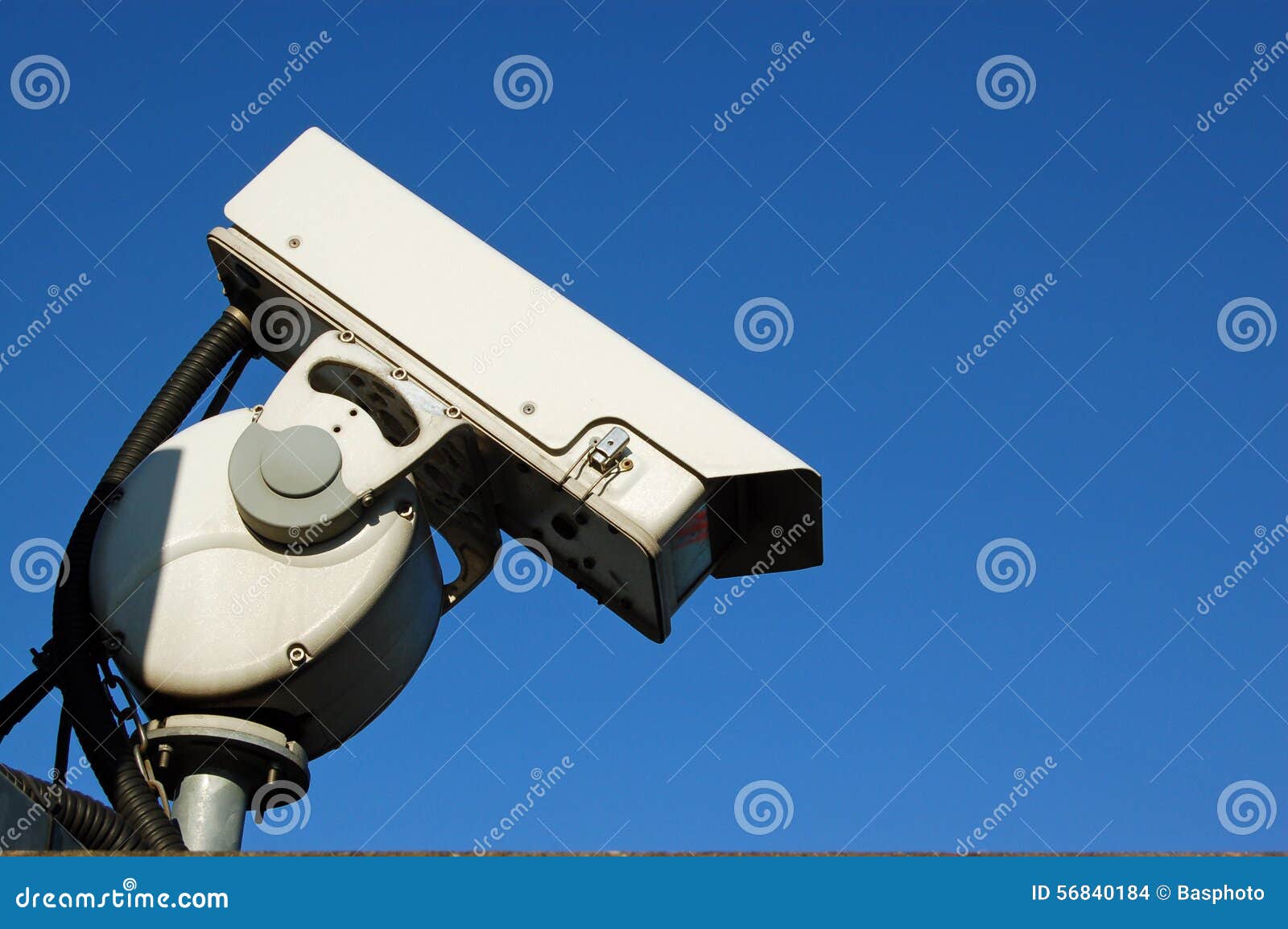 Closed Circuit Television Camera Monitoring Gas Station Blurry ...