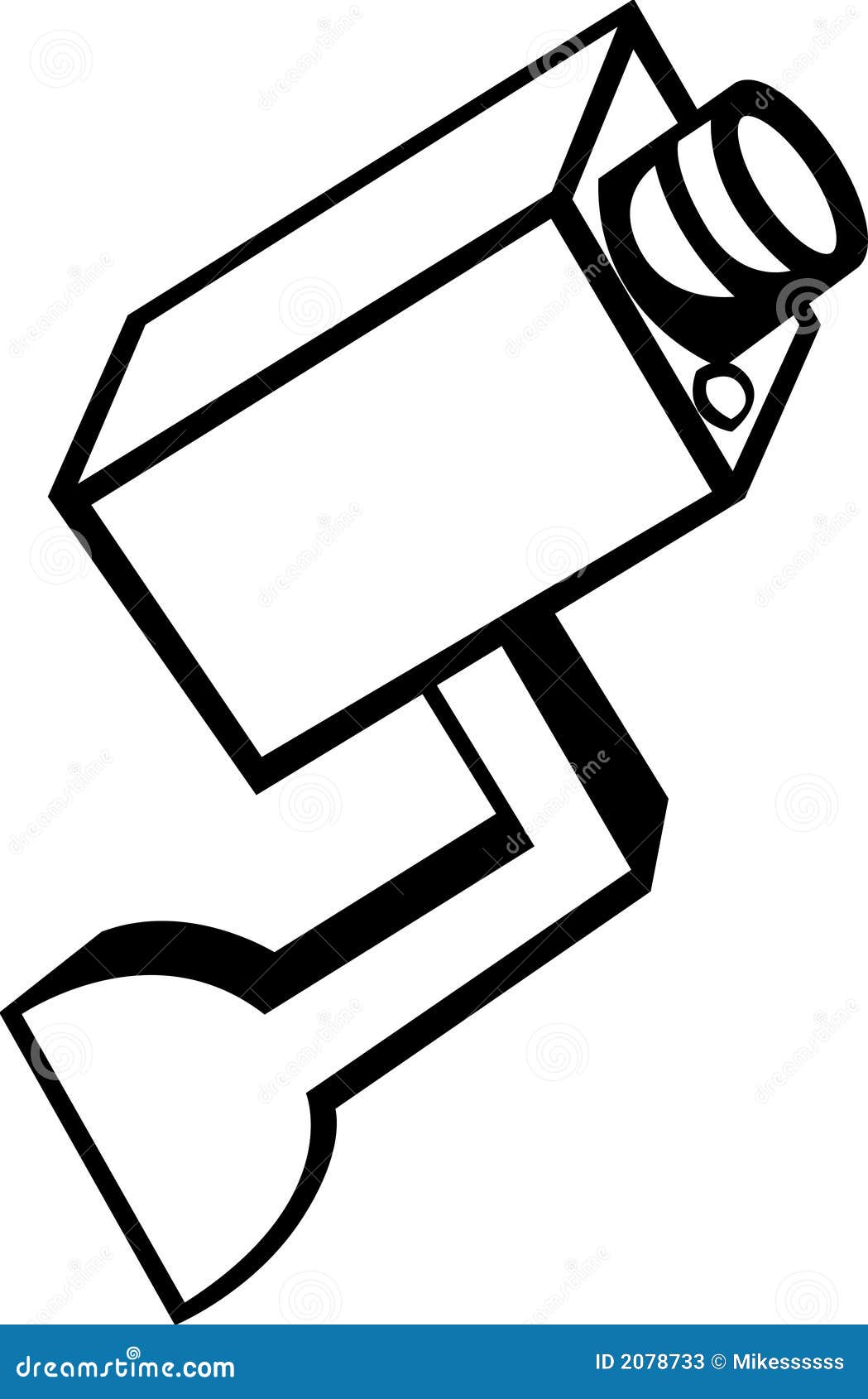 Closed Circuit Television Camera Vector Stock Vector - Illustration of ...