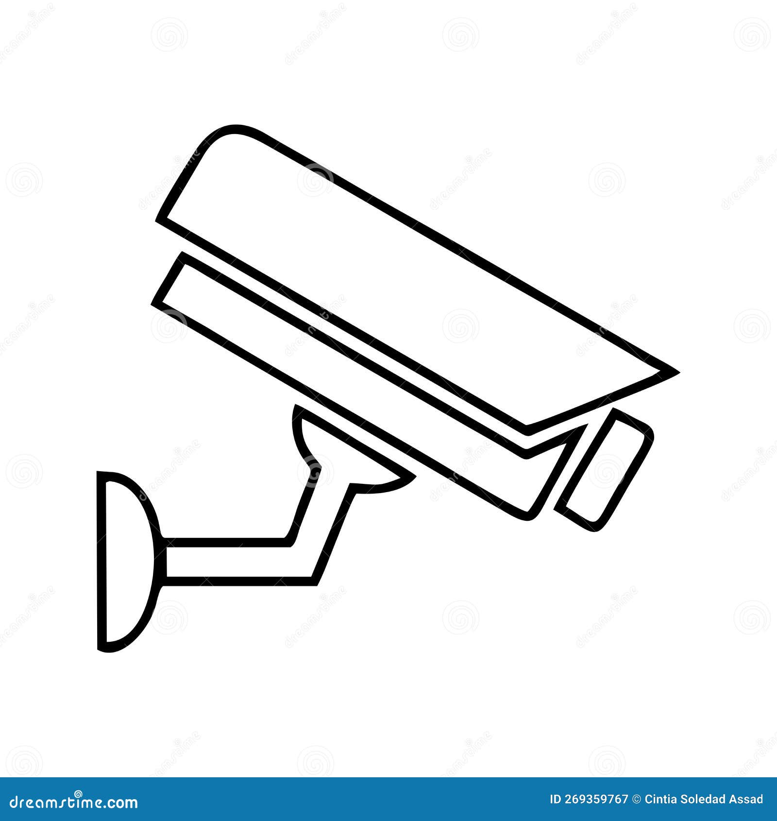 CLOSED CIRCUIT TELEVISION, CCTV CAMERA, ICON Stock Illustration ...