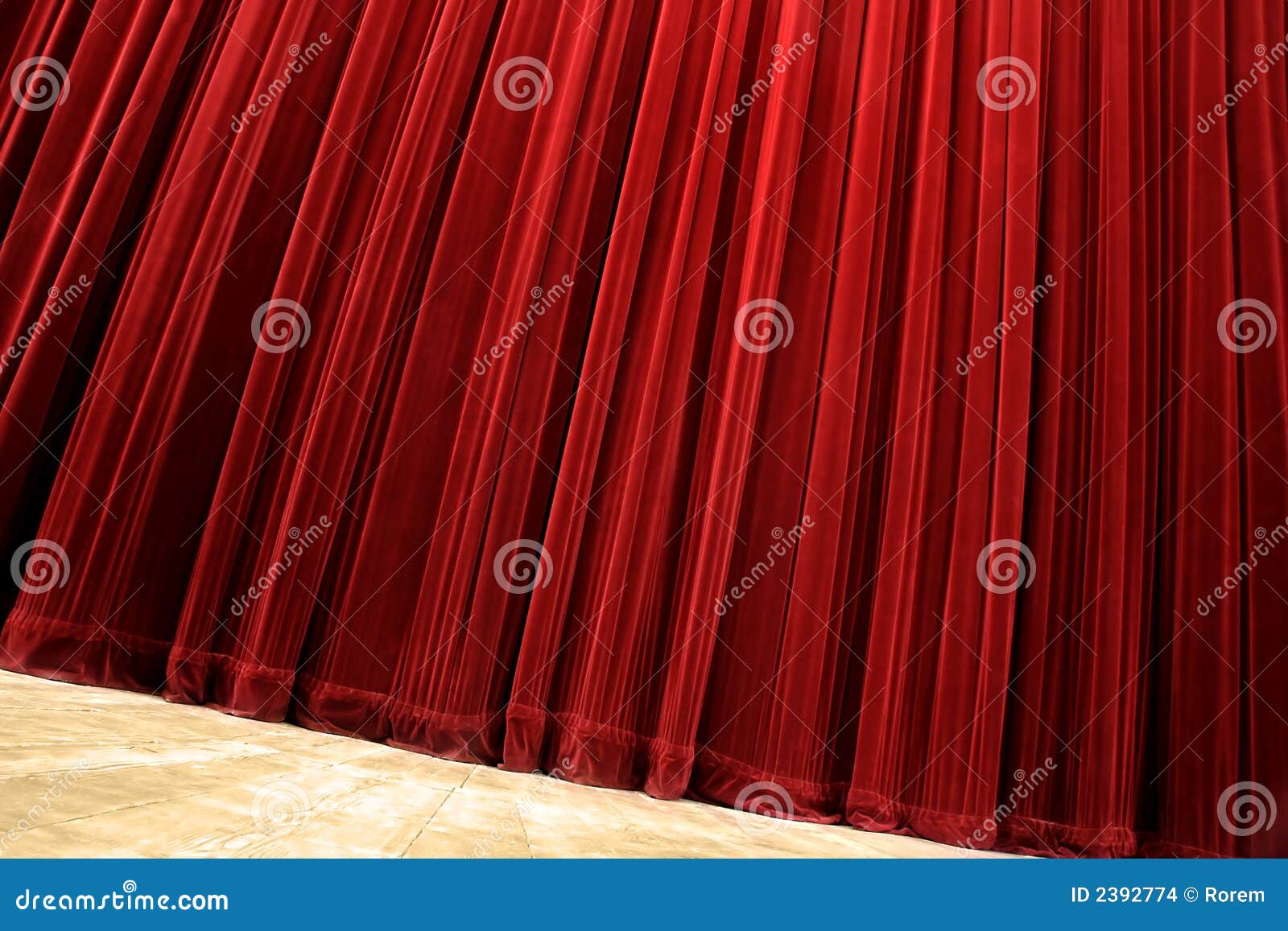 Closed Red Curtain Stock Photography | CartoonDealer.com #15970622
