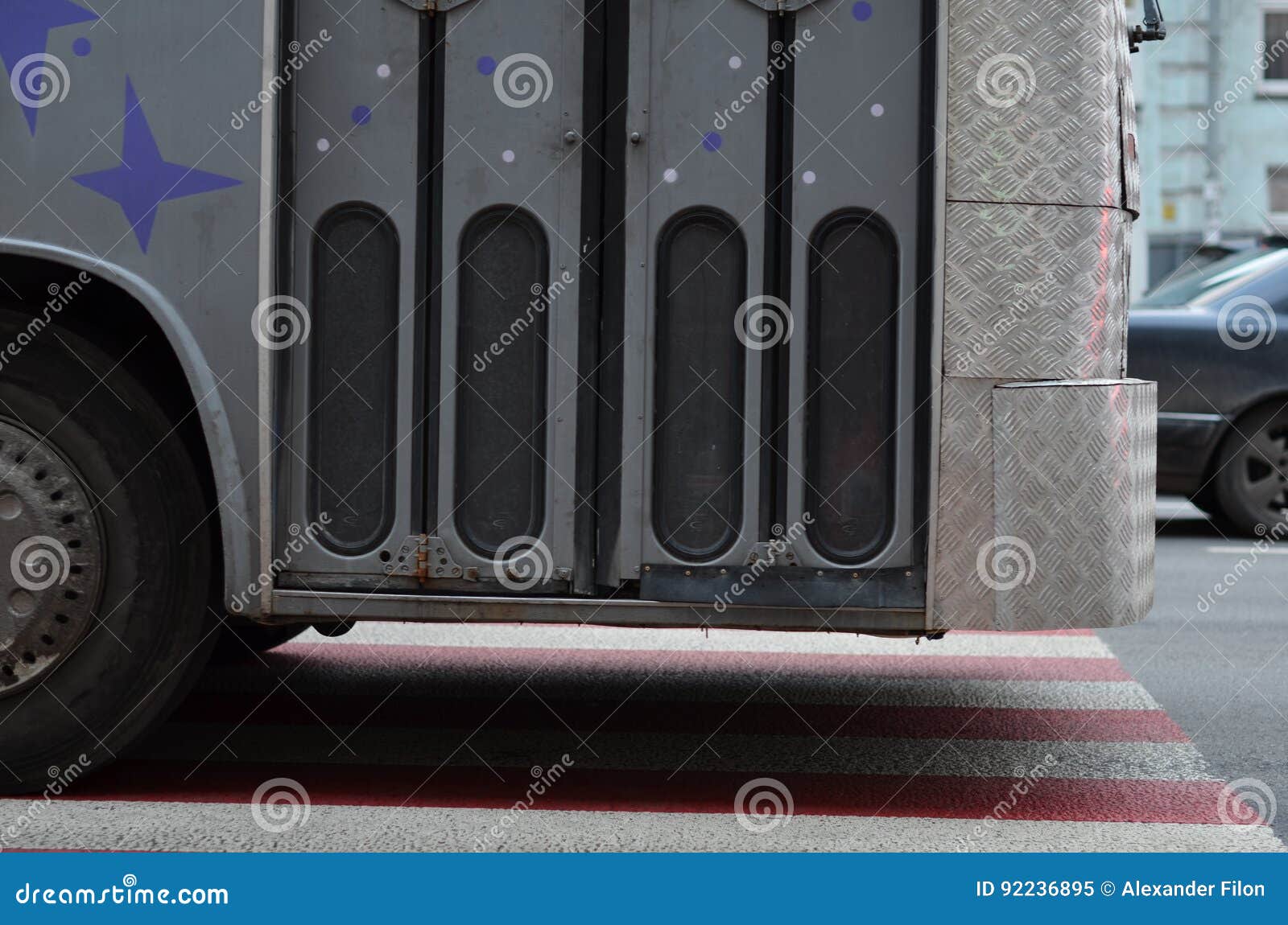 Closed door bus stock image. Image of locked, modern - 92236895