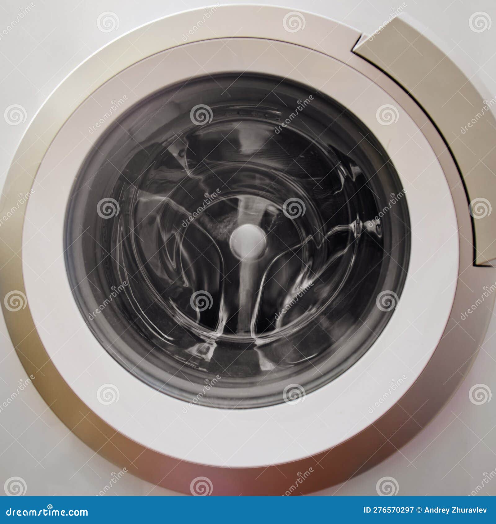 Closed Door of an Empty Home Washing Machine Stock Image - Image of ...