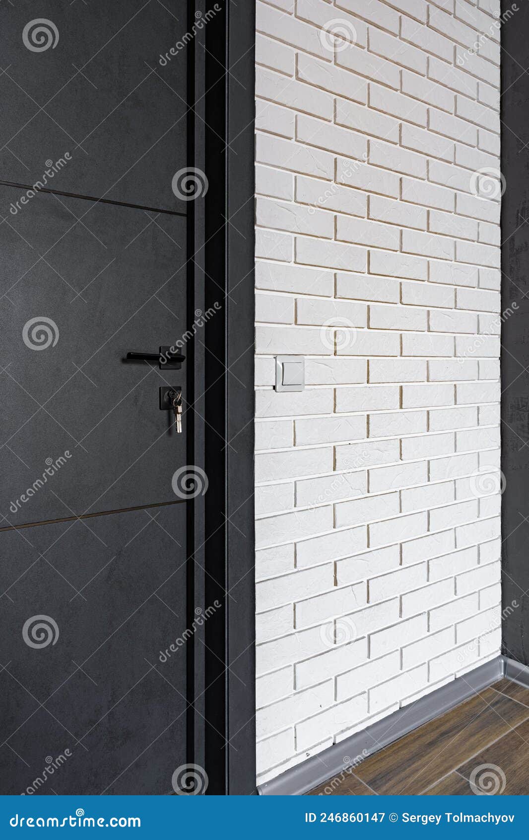 Closed Door of the Modern Company Office. Stock Image - Image of ...