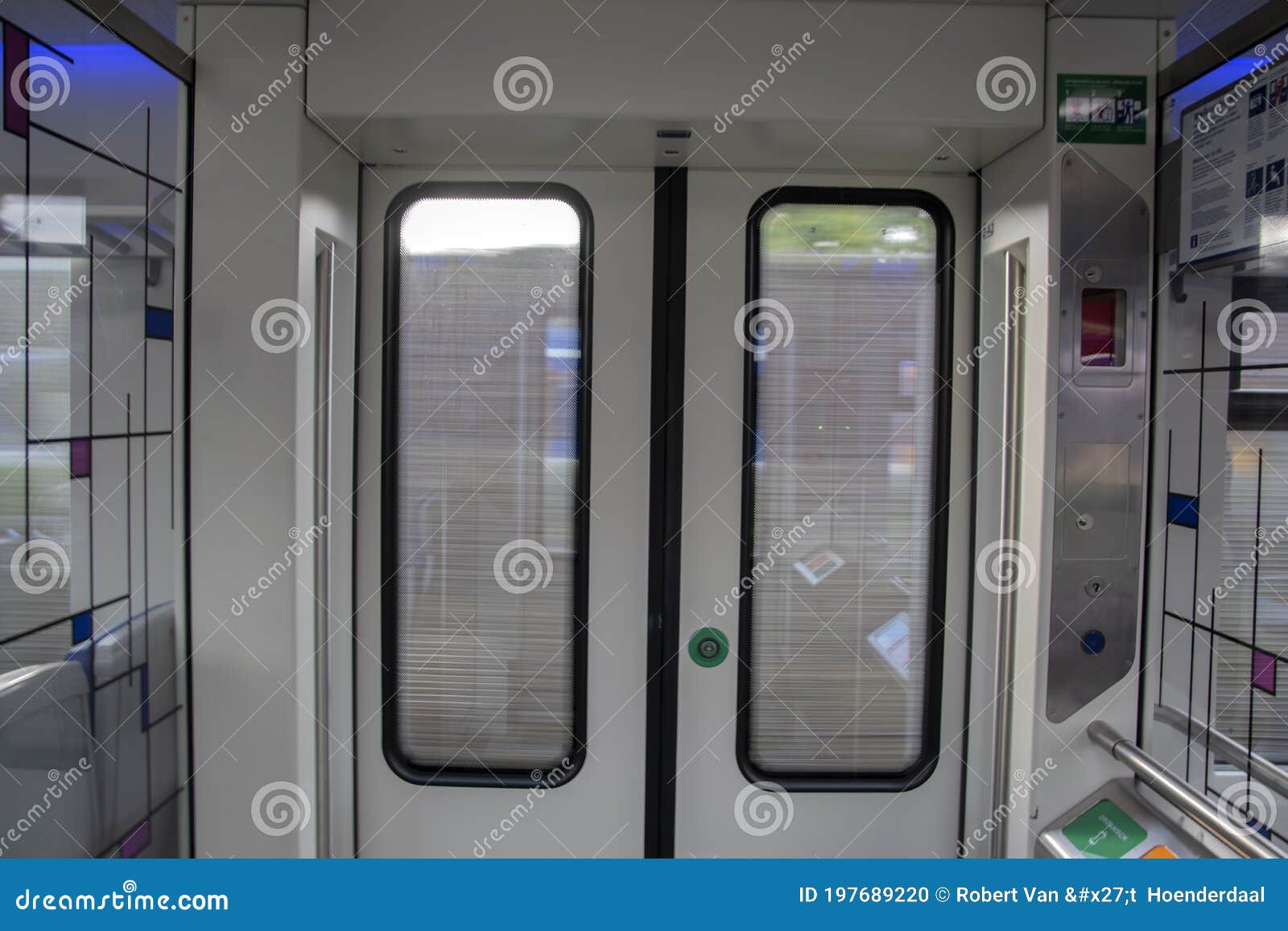 Closed Door at an Sprinter Train at Utrecht the Netherlands 25-9-2020 ...