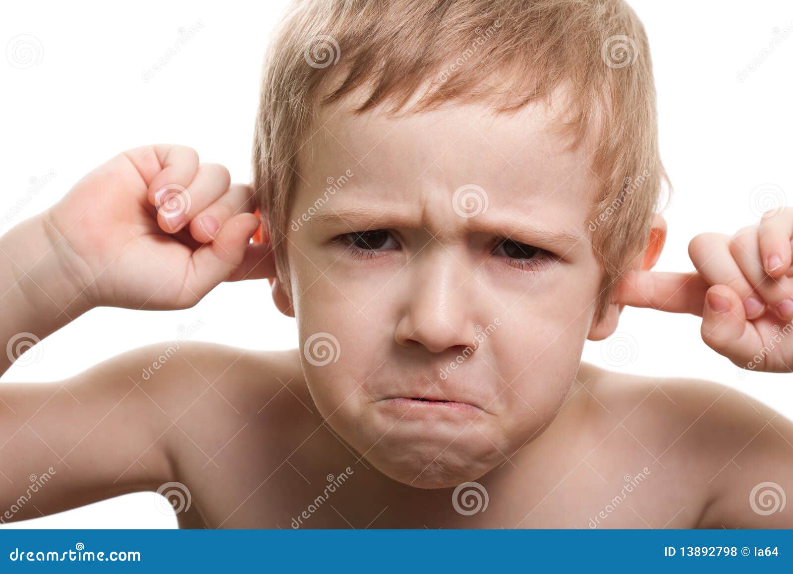 Closed ears stock photo. Image of caucasian, irritation - 13892798