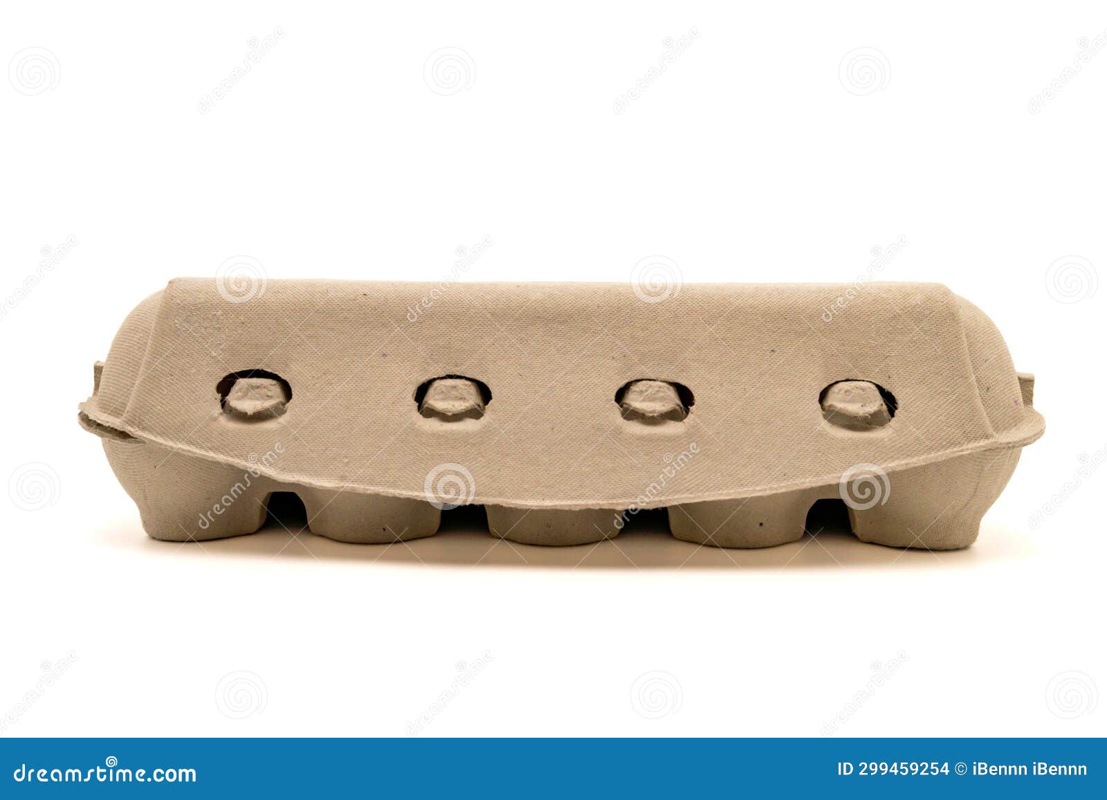 Closed Egg Box for Ten Eggs, Isolated on White with Copy Space Stock ...
