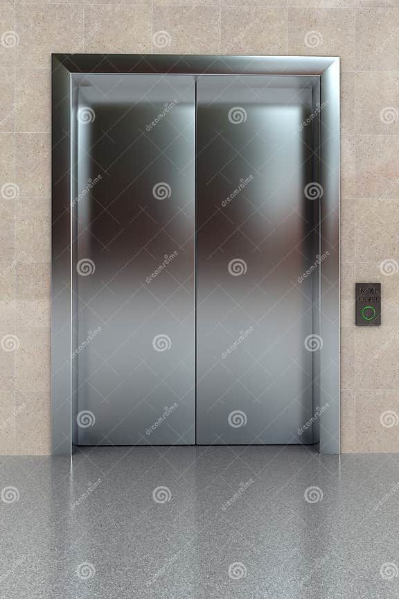 Closed elevator stock photo. Image of metaphor, next - 20351038