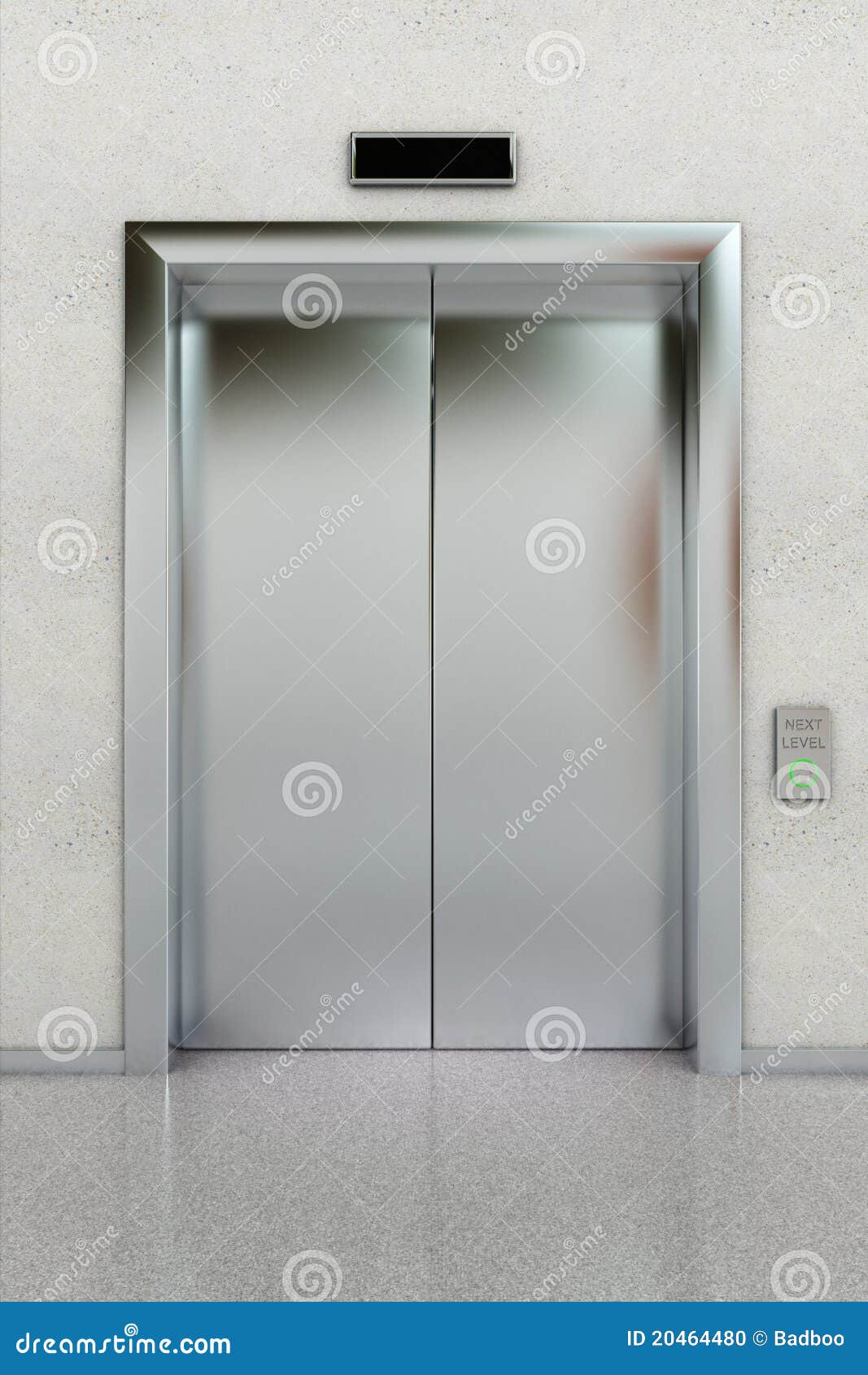 Closed elevator stock illustration. Illustration of office - 20464480